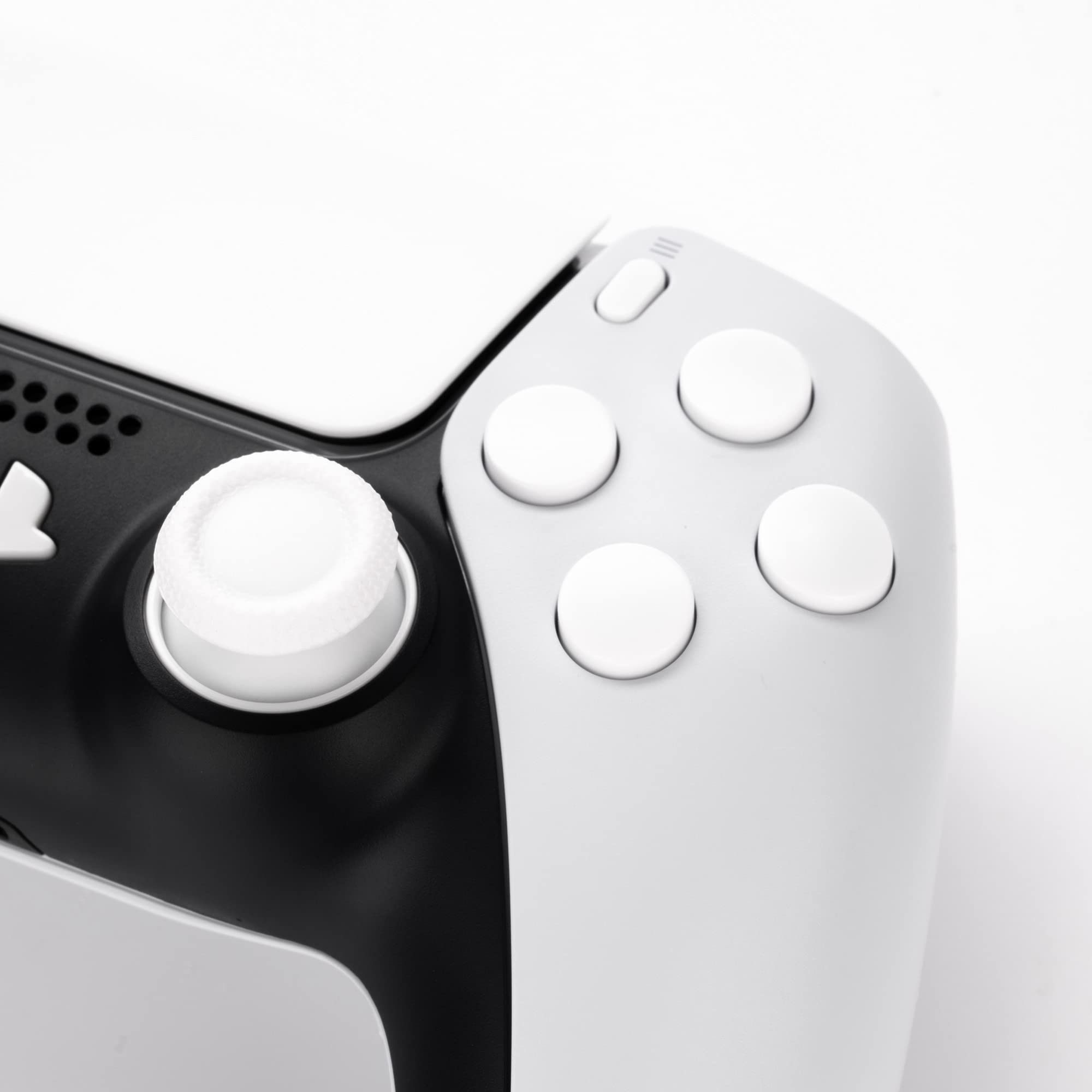 Z&Hveez Replacement Buttons Kit for PS5 Controller, D-pad & Action Buttons & L1 R1 L2 R2 Triggers & Faceplate Cover, Full Set Buttons with Repair Tools For DualSense Controller (White)