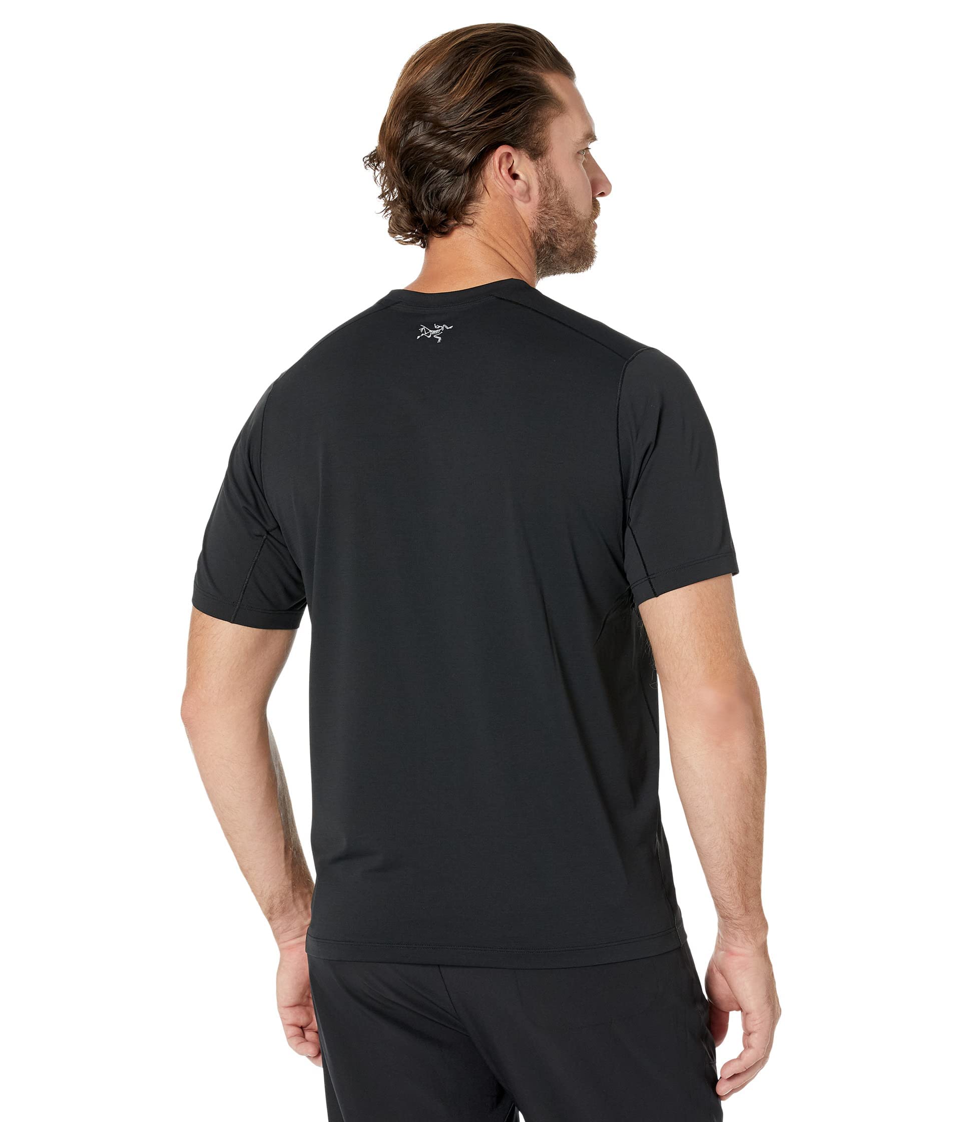 Arc'teryx Cormac Arc'Word Crew Neck Shirt SS Men's | Performance Graphic Logo Tee - Redesign | Black, Large