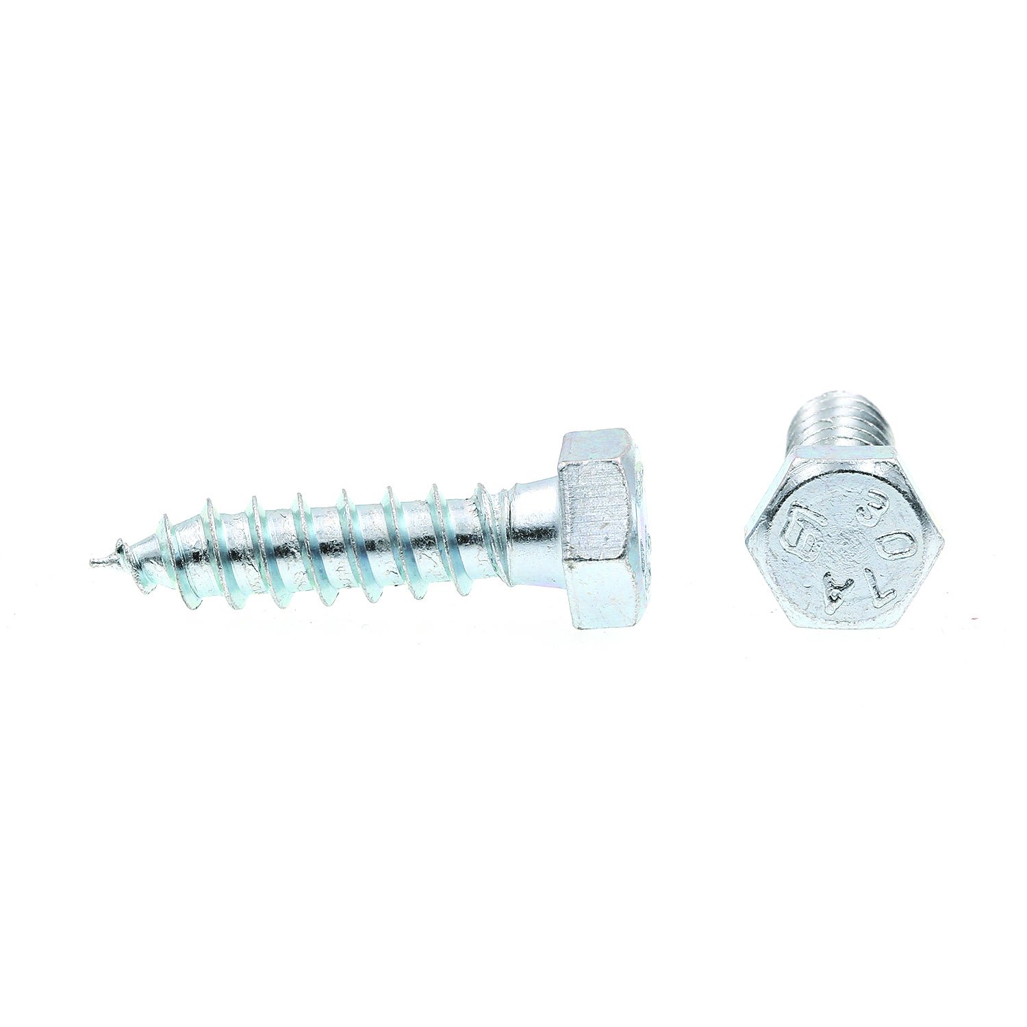 Prime-Line 9056085 Hex Lag Screws, 3/8 In. X 1-1/2 In., A307 Grade A Zinc Plated Steel (25 Pack)