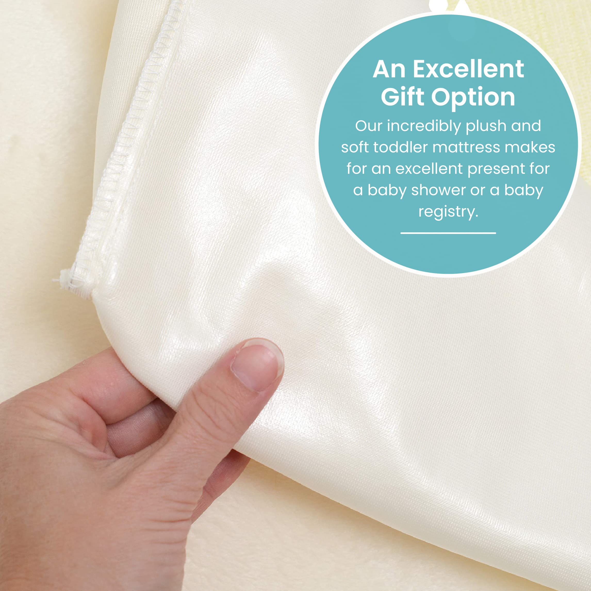My First Memory Foam Crib Mattress, Breathable Crib Mattress with Removable and Waterproof Cover, Hypoallergenic, Standard Size, 51.63" L x 5" H x 27.25" W