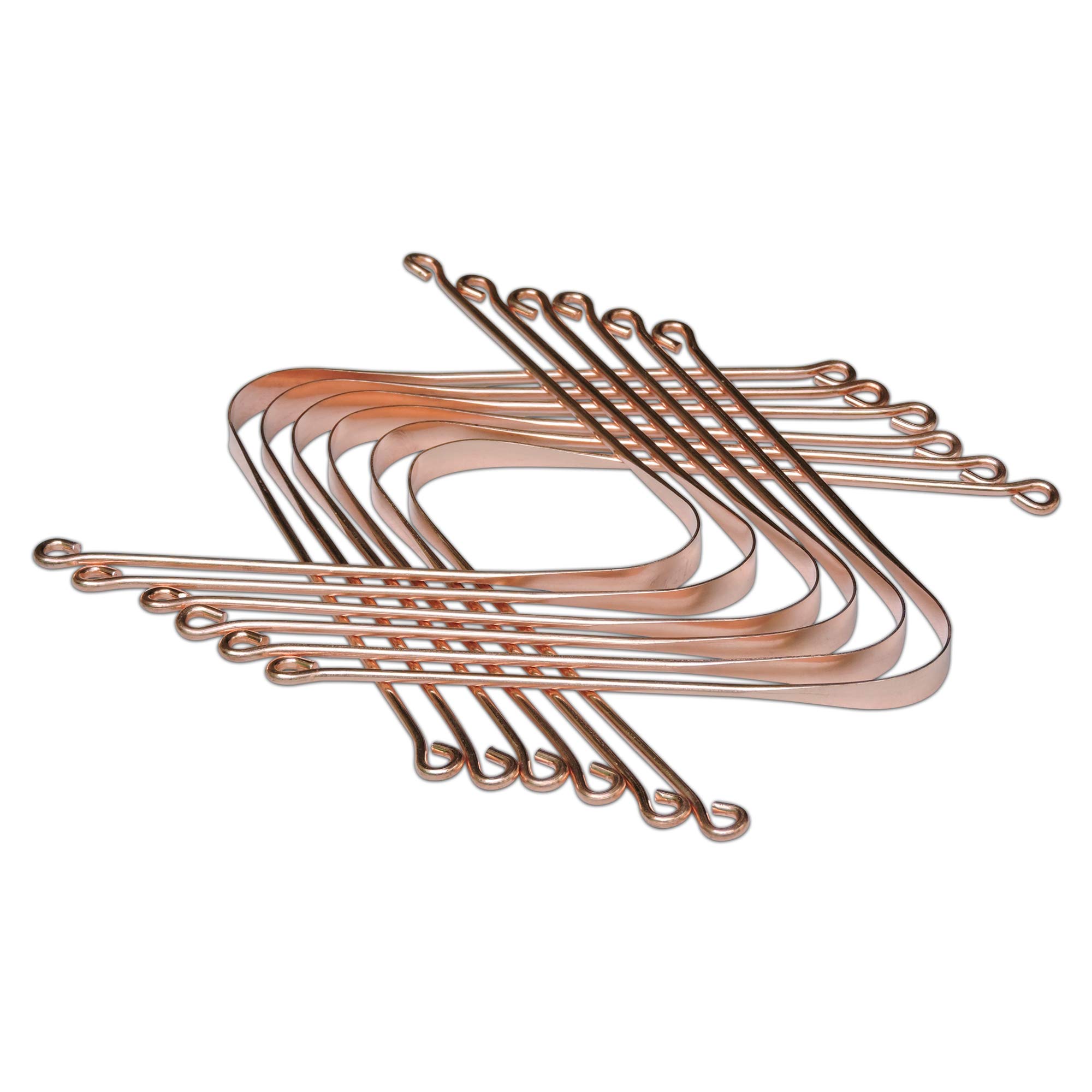 Pure Copper Tongue Cleaner, Set of 12, for Bad Breath Treatment Naturally