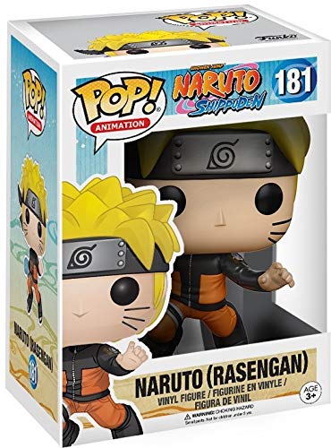 POP Naruto Shippuden - Naruto (Rasengan) Funko Pop! Vinyl Figure (Bundled with Compatible Pop Box Protector Case), Multicolor, 3.75 inches