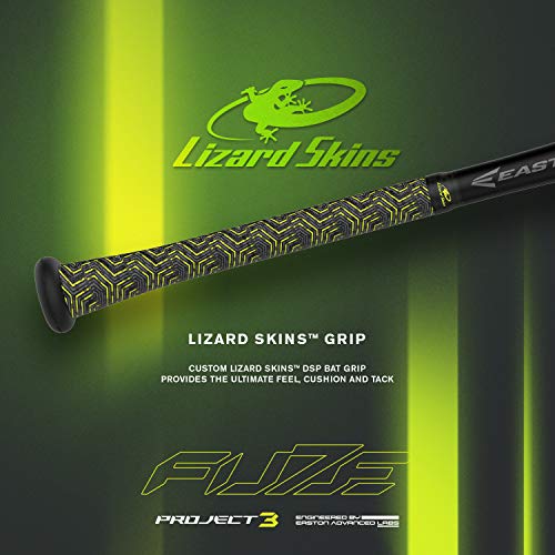 EASTON Project 3 Fuze -3 BBCOR Baseball Bat | 33 inch / 30 oz | 2019 | 1 Piece Aluminum | Carbon-Core | ATAC Alloy | Power Boost Knob | VRS COR | Composite End Cap
