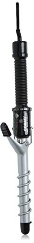 Conair Instant Heat Spiral 3/4-Inch Curling Iron, spiral guide on barrel to help achieve spiral curls – for use on short to medium hair