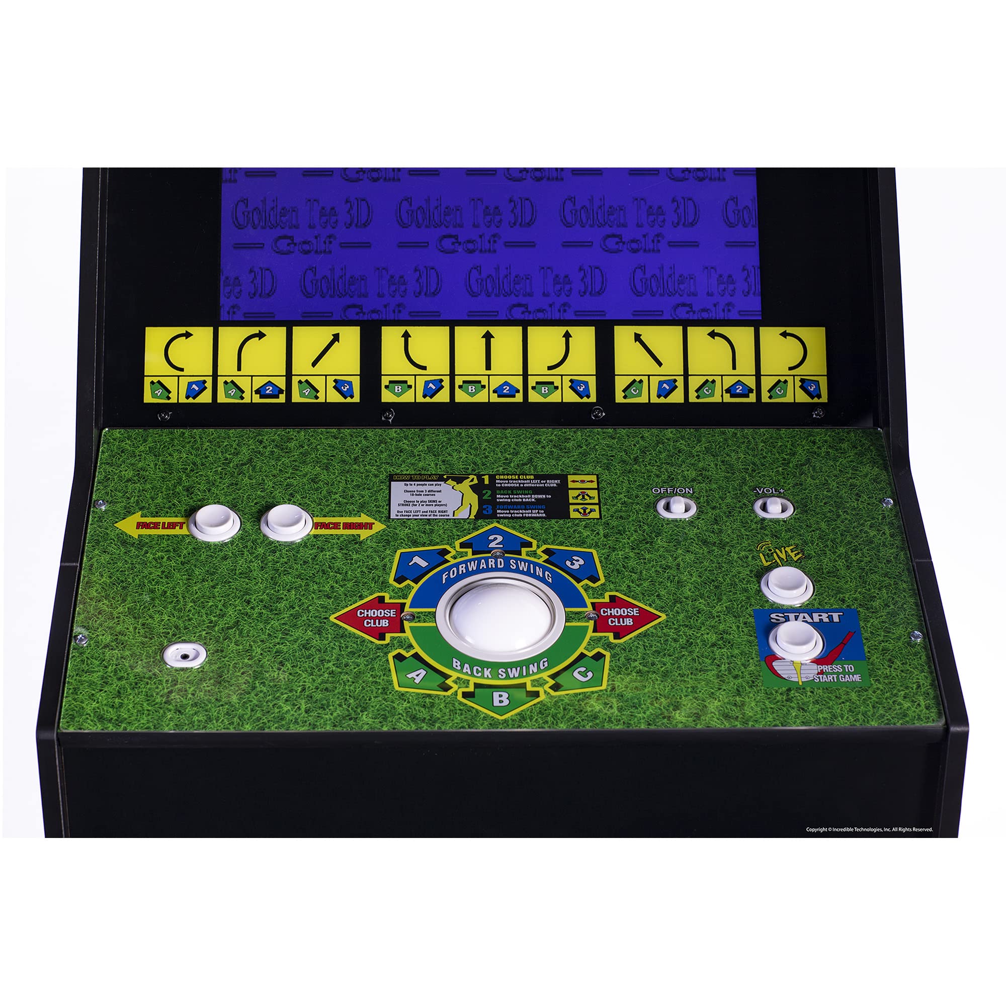 Arcade1Up Golden Tee Arcade Machine 3D Edition