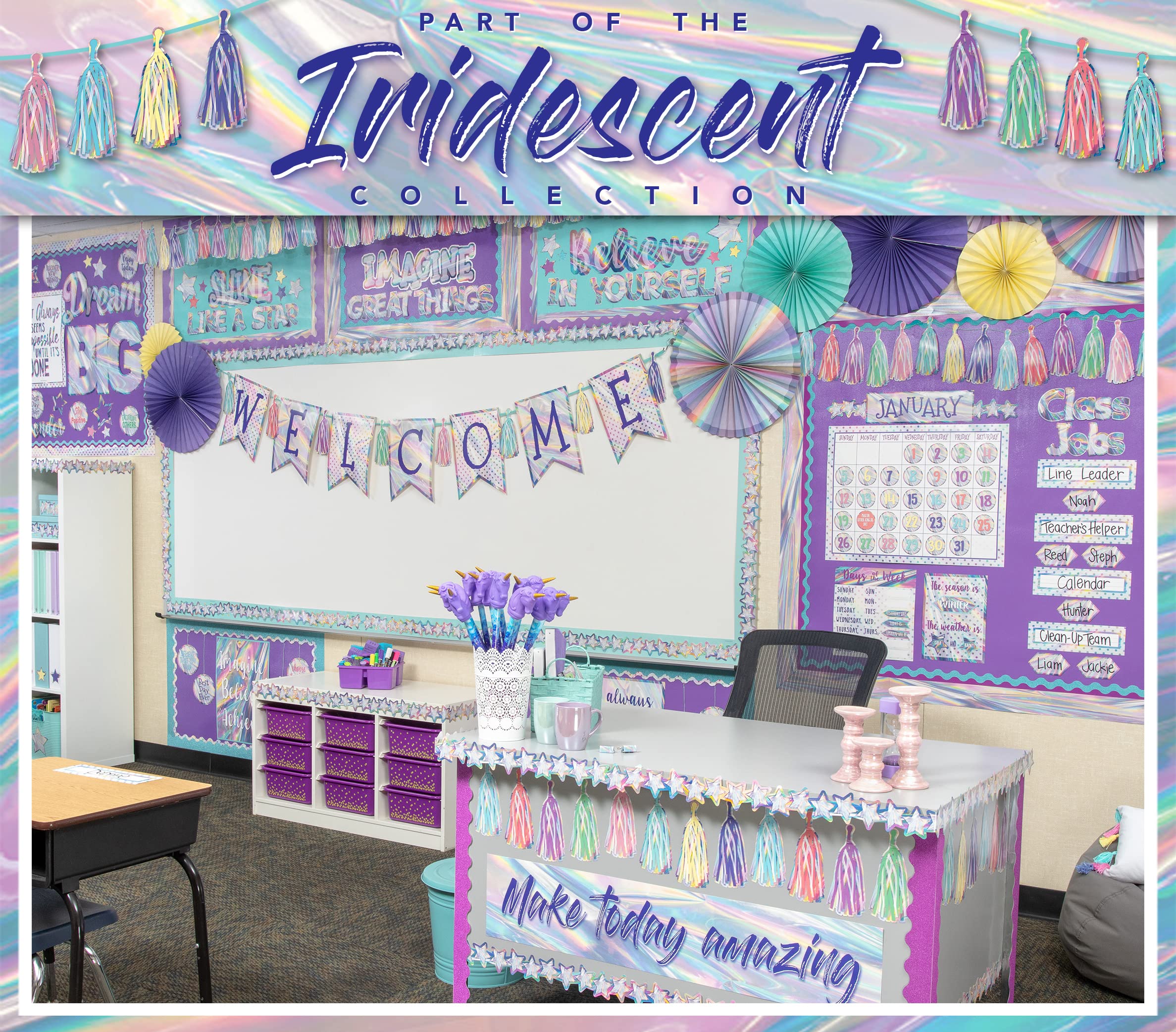 Teacher Created Resources Iridescent Funtastic 4" Letters Combo Pack (TCR8708)