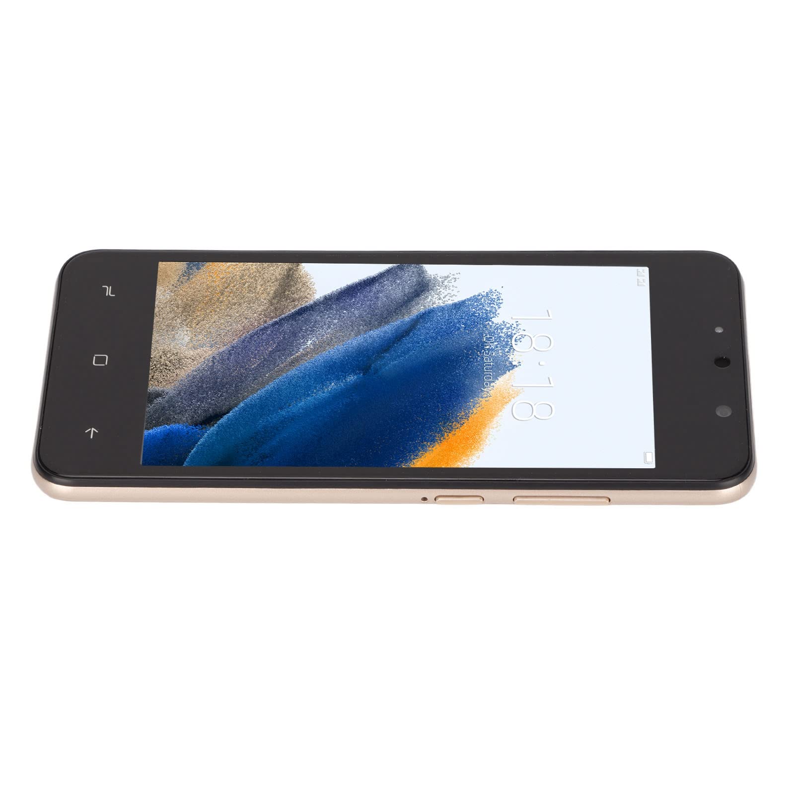 Airshi Unlocked Gold Electronic High Definition Mobile Phone 16GB ROM Face Recognition Dual Card Dual Standby Smart Phone for Home (US Plug)
