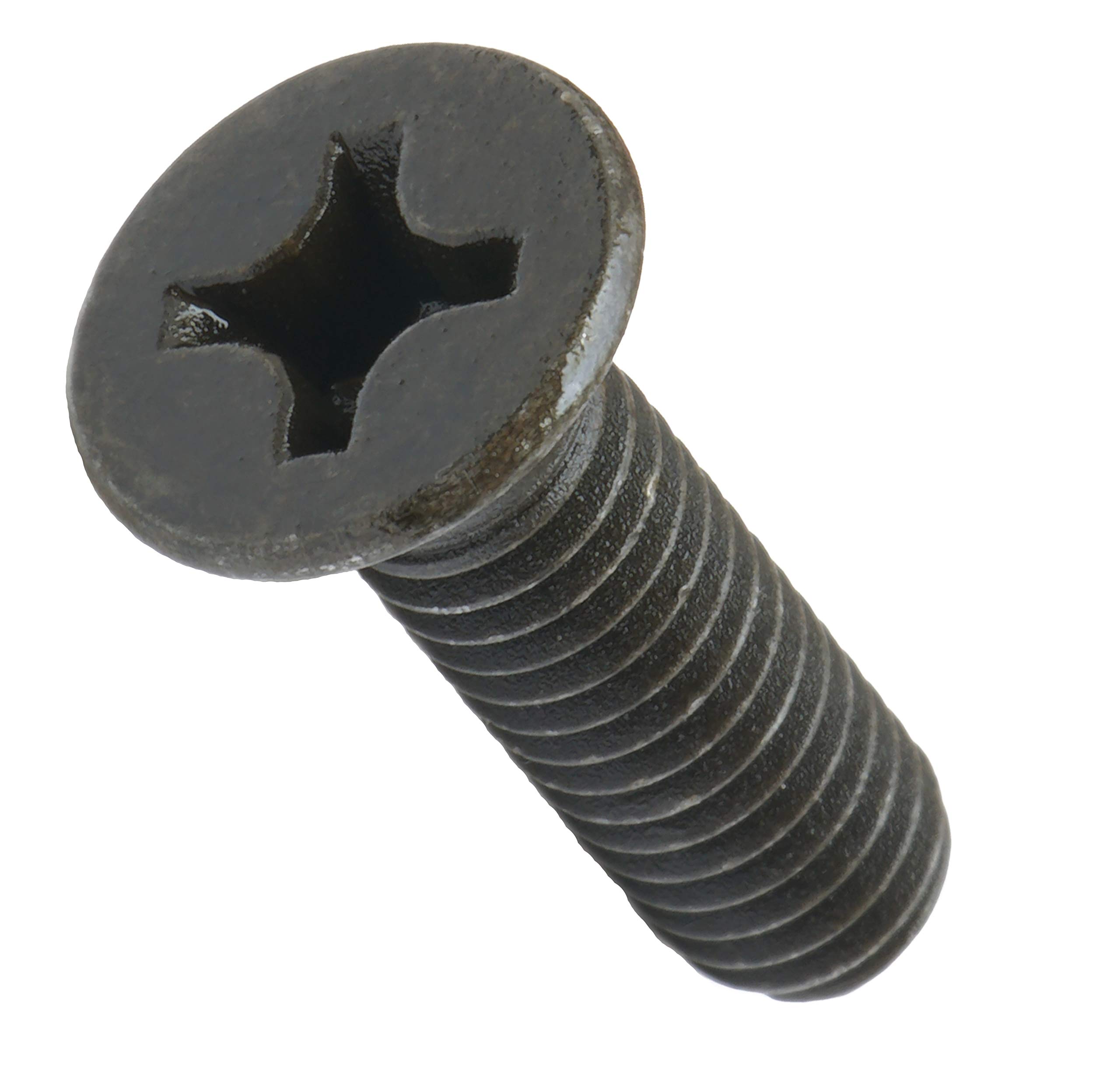 MonsterBolts - M3 x 12mm Phillips Flat Head, DIN 965, Alloy Steel, Black Oxide, 50 Pack