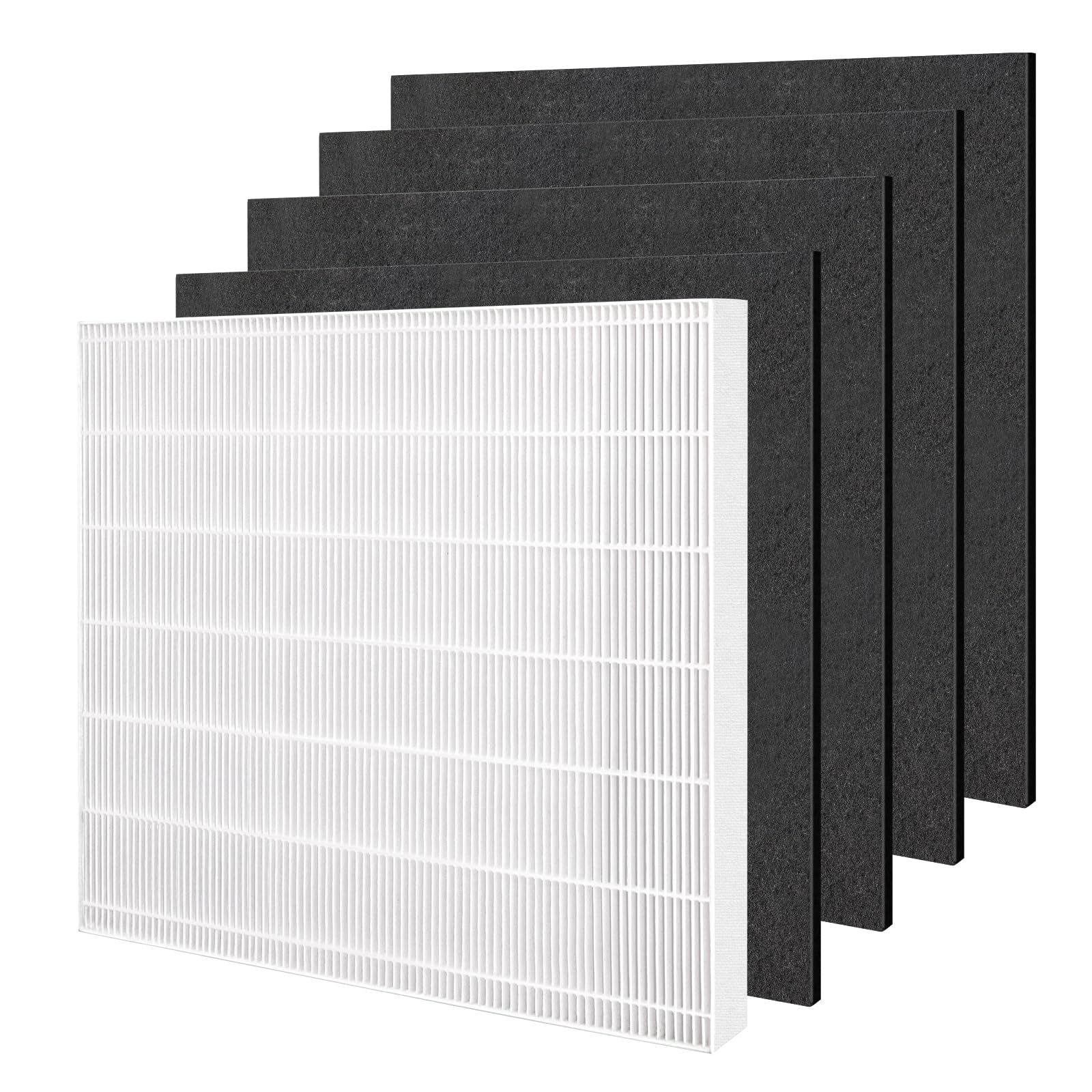 VIEWALL AP-1512HH Filter Replacement for Coway AP-1512HH, AP-1518R, AP-1519P, Includes 2 Pack Ture Filters + 2 Pack Activated Carbon Pre-Filters