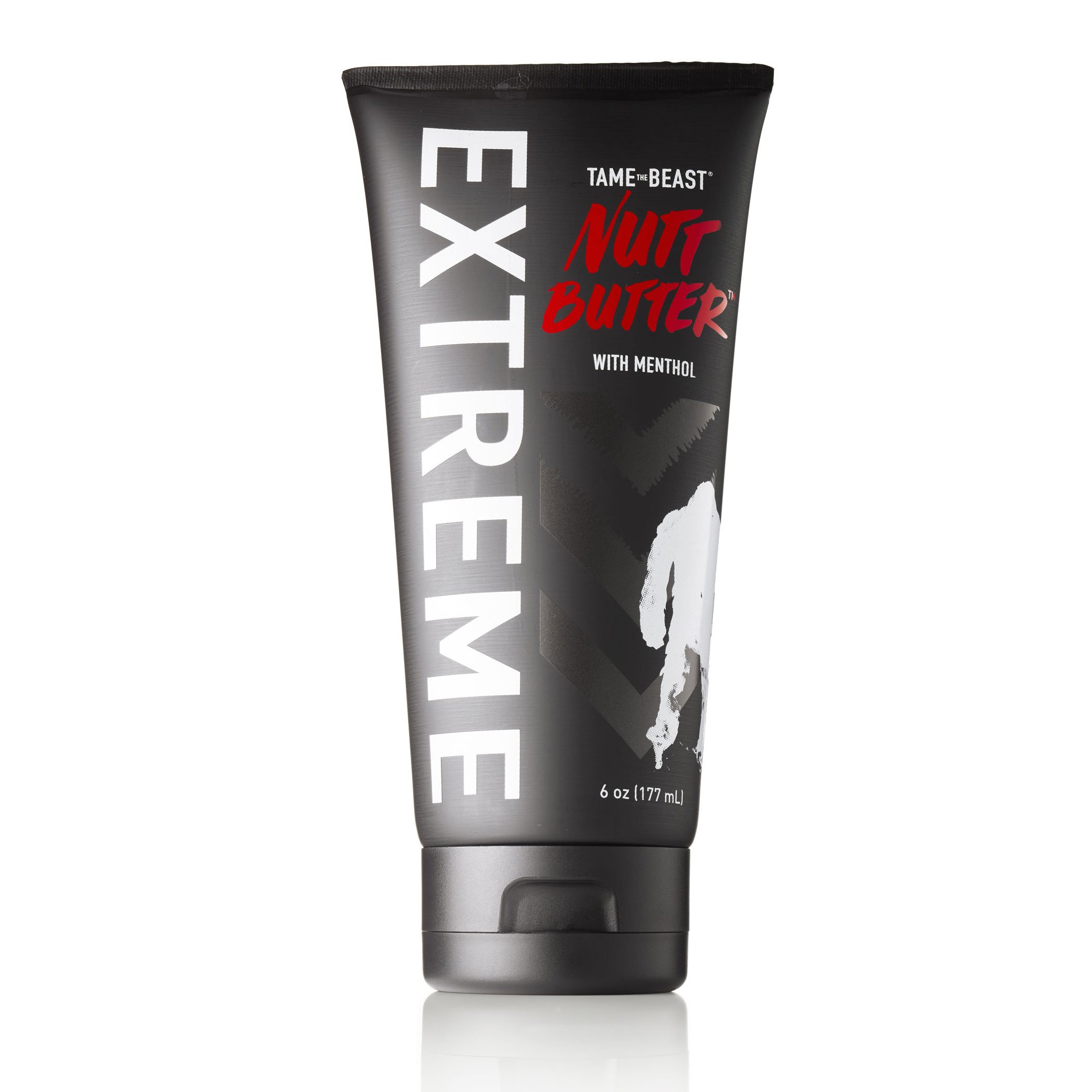 Tame the Beast Nutt Butter Extreme With Menthol - Intense Tingle Lotion For Balls, Butt, Back, Body - Tingly Eucalyptus, Aloe, Cocoa, Vitamin E -