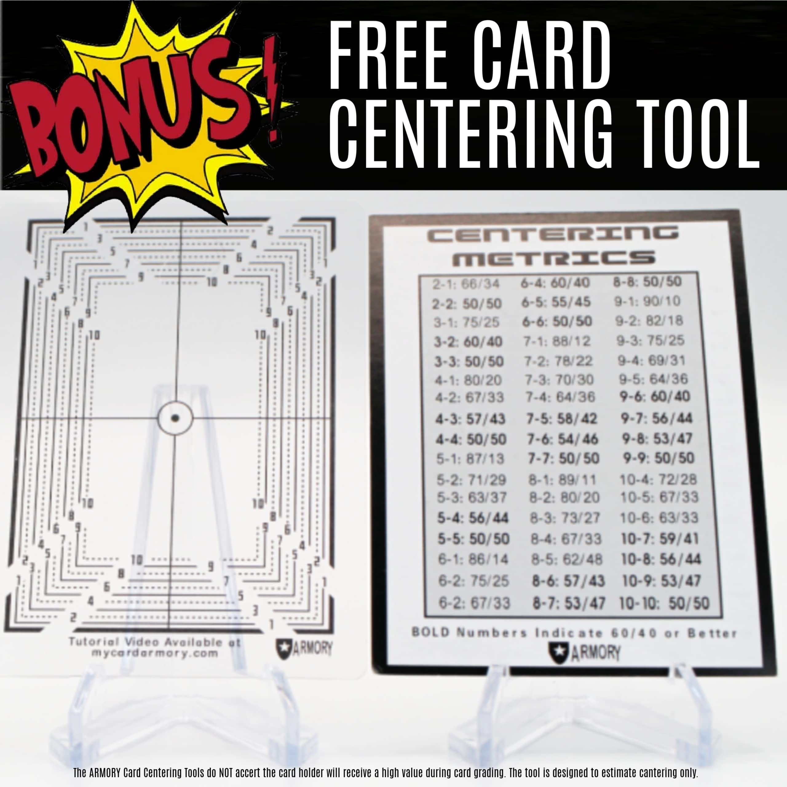 ARMORY 5-Pack One Touch Magnetic Trading Card Holder Case | Card Centering Tool! | 35pt Ultra Clear UV Protected | Pokemon Protector | Baseball Cards | One Touch Card Holder | Sports Cards Case