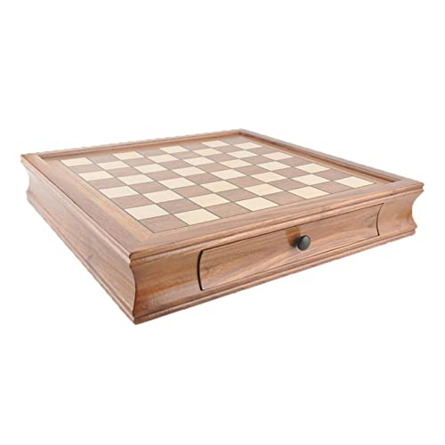 ARRGO 32x32cm Wooden International Chess Set Magnetic Board Board Game with Storage Inside Funny Game Collection Board Game