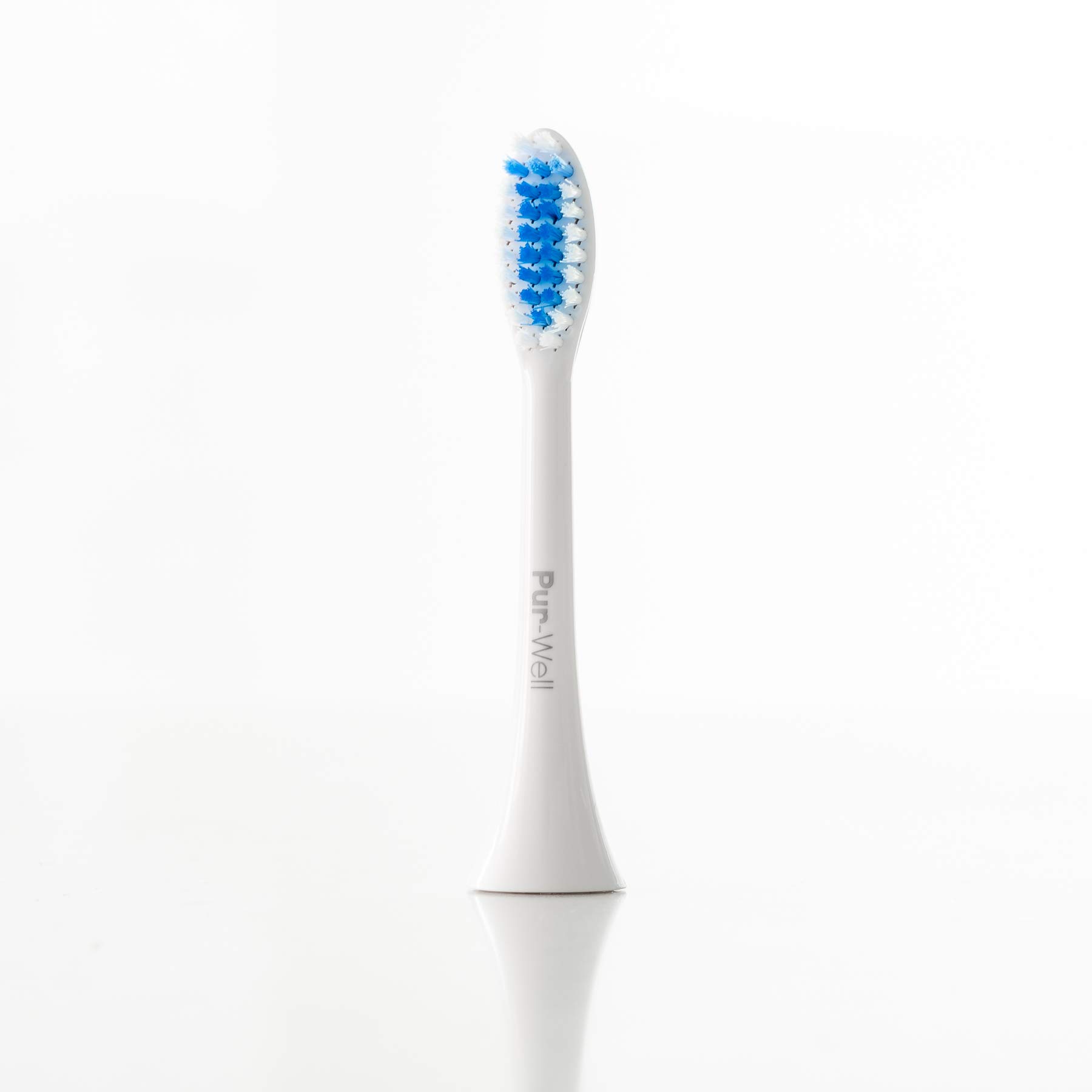 Sonic Clean Brush Replacement Heads Soft Dupont Bristles Four (4) Pack Electric Toothbrush Heads (White)