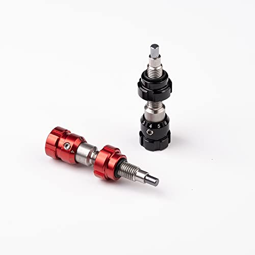 Archery Plunger and Magnetic Arrow Rest - Recurve Bows Screw-in Pressure Button Metal Rest Right or Left Hand(Black)