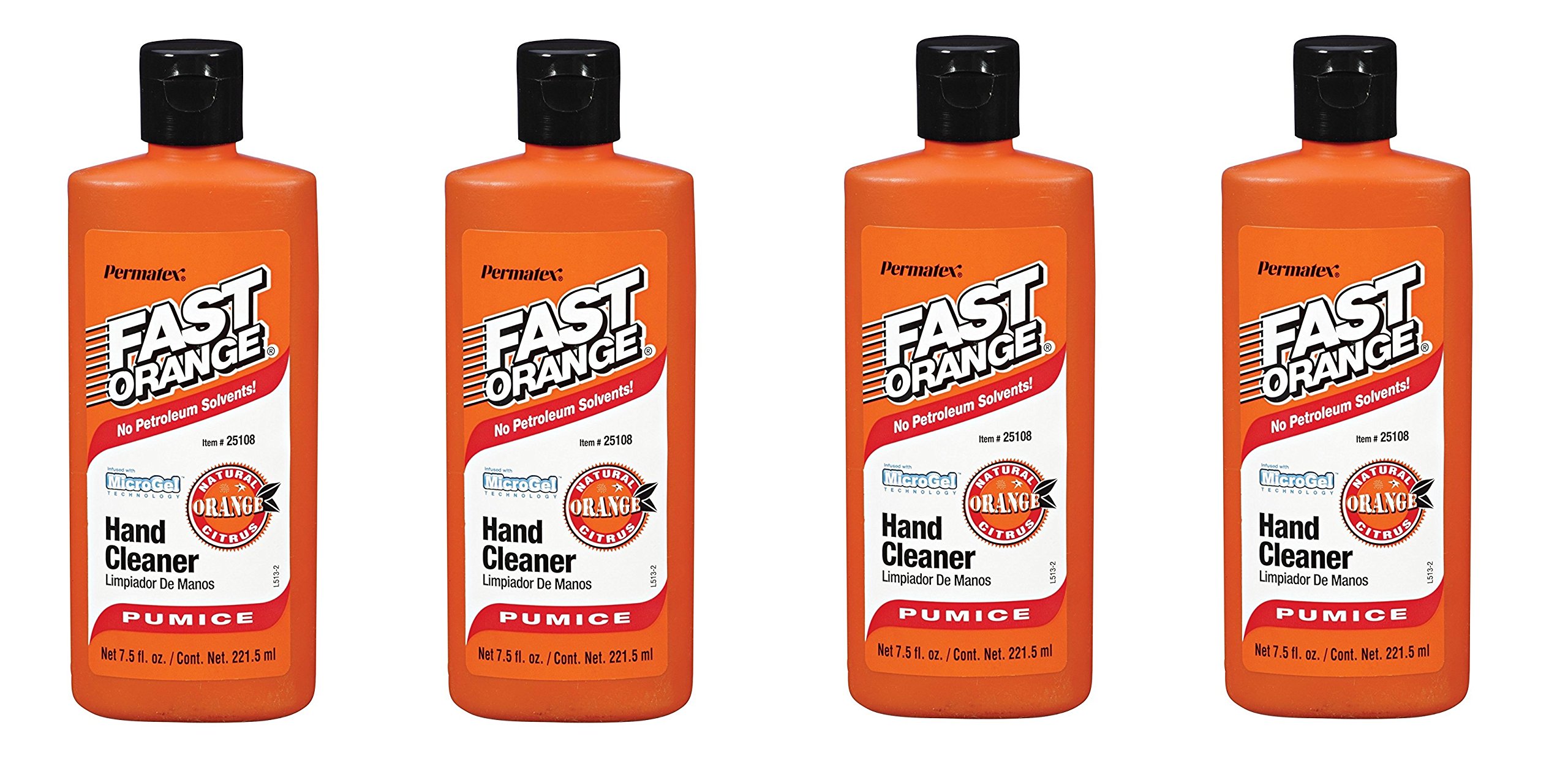 Permatex ® Fast Orange Fine Pumice Lotion Hand Cleaner - 7.5 Fluid Ounce (4)