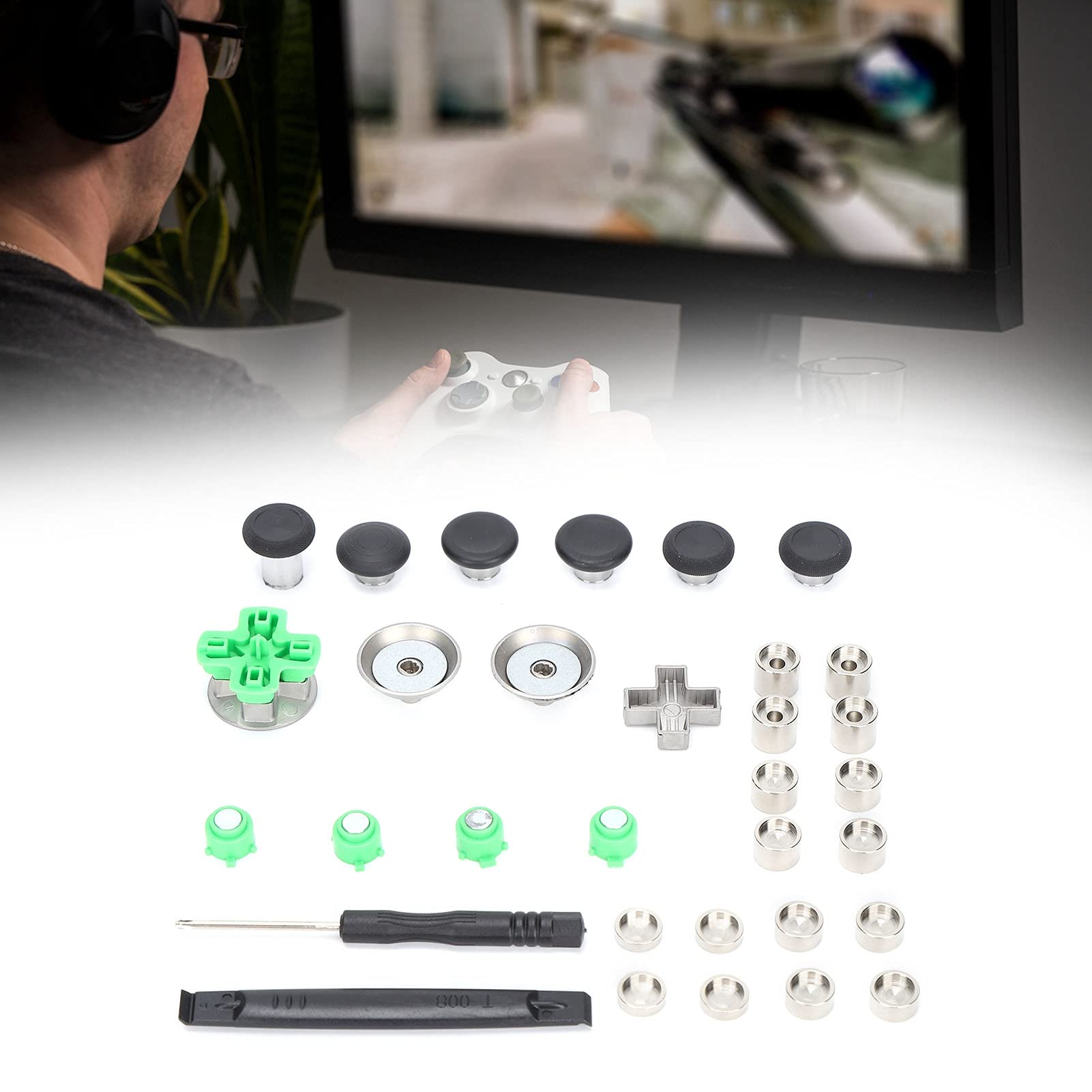 Controller Button, Console Game Accessories Comfortable Hand Feel Portable Easy Installation for Repair Parts