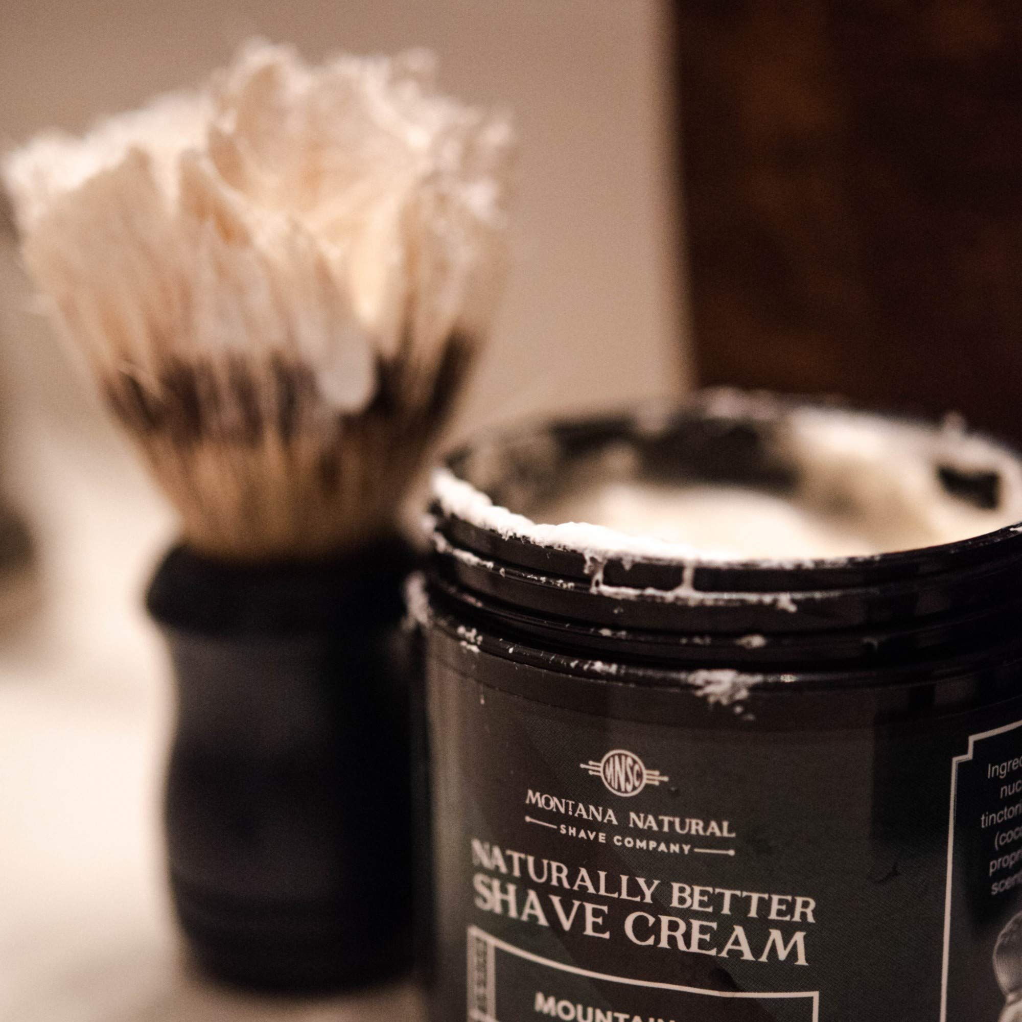 MNSC Lavender Lime Naturally Better Shave Cream - Smooth Shave, Hypoallergenic Sensitive Skin Formula, Softer Skin, Prevent Nicks, Cuts, and Irritation, Handcrafted in USA, All-Natural & Plant-Derived