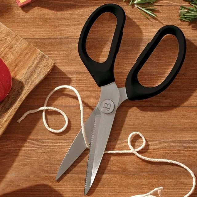 Generic 12 beautiful Piece Knife Block Set with Soft-Grip Ergonomic Handles Black and Gold by Drew Barrymore, BL-5306062