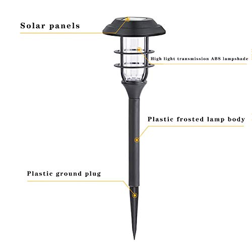 Garden Lights Solar Powered Solar Garden Lights,Solar Lights Outdoor,Home LED Solar Waterproof Garden Decoration Lawn Street Lamp, Suitable for Courtyard, Garden Outdoor-Post-Lights