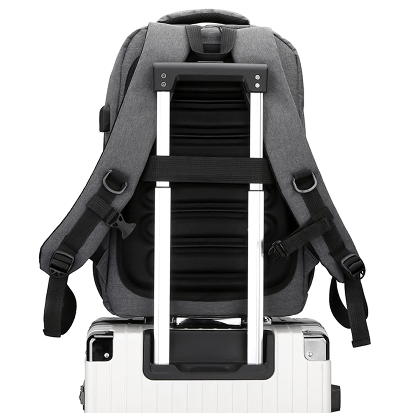 YB-OSANA Game Cosole Backpack Travel Bag Travel Carrying Case for PS5/PS4 Console and Accessories (Grey)