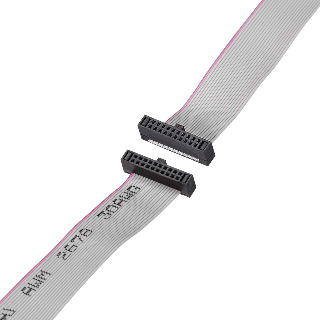 uxcell IDC Wire Flat Ribbon Cable FC/FC Female Connector A-Type 20Pins 1.27mm Pitch 20cm Length
