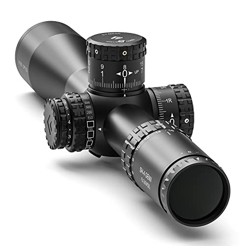 Arken Optics SH4 GEN2 6-24X50 Rifle Scope FFP MIL VPR Illuminated Reticle with Zero Stop - 34mm Tube
