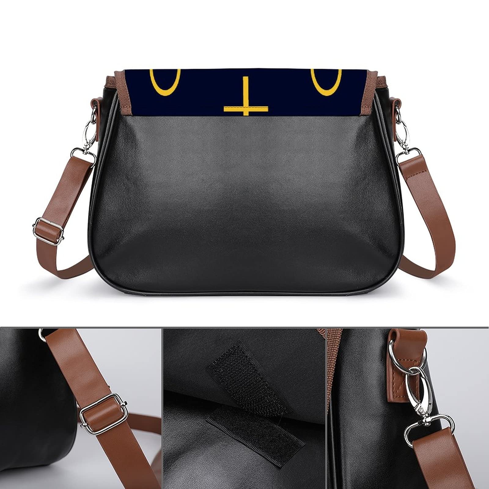 FunnyStar Ankh Pattern Women's Crossbody Bag Messenger Handbags Purse with Adjustable Shoulder Strap