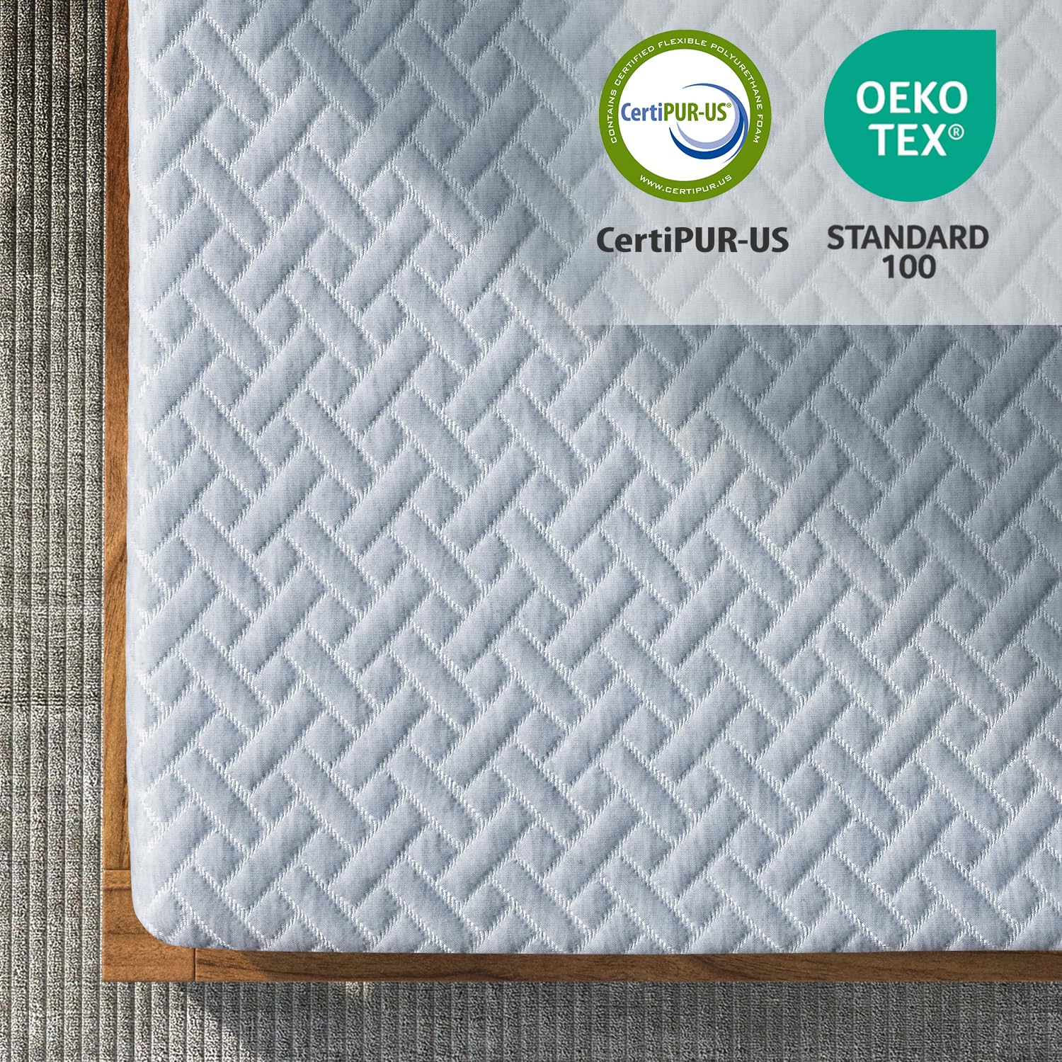 BedStory Memory Foam Mattress Topper King Size - 3 Inch Premium Soft Gel Memory Foam Topper - Bed Toppers with Removable Cover, CertiPUR-US Certified