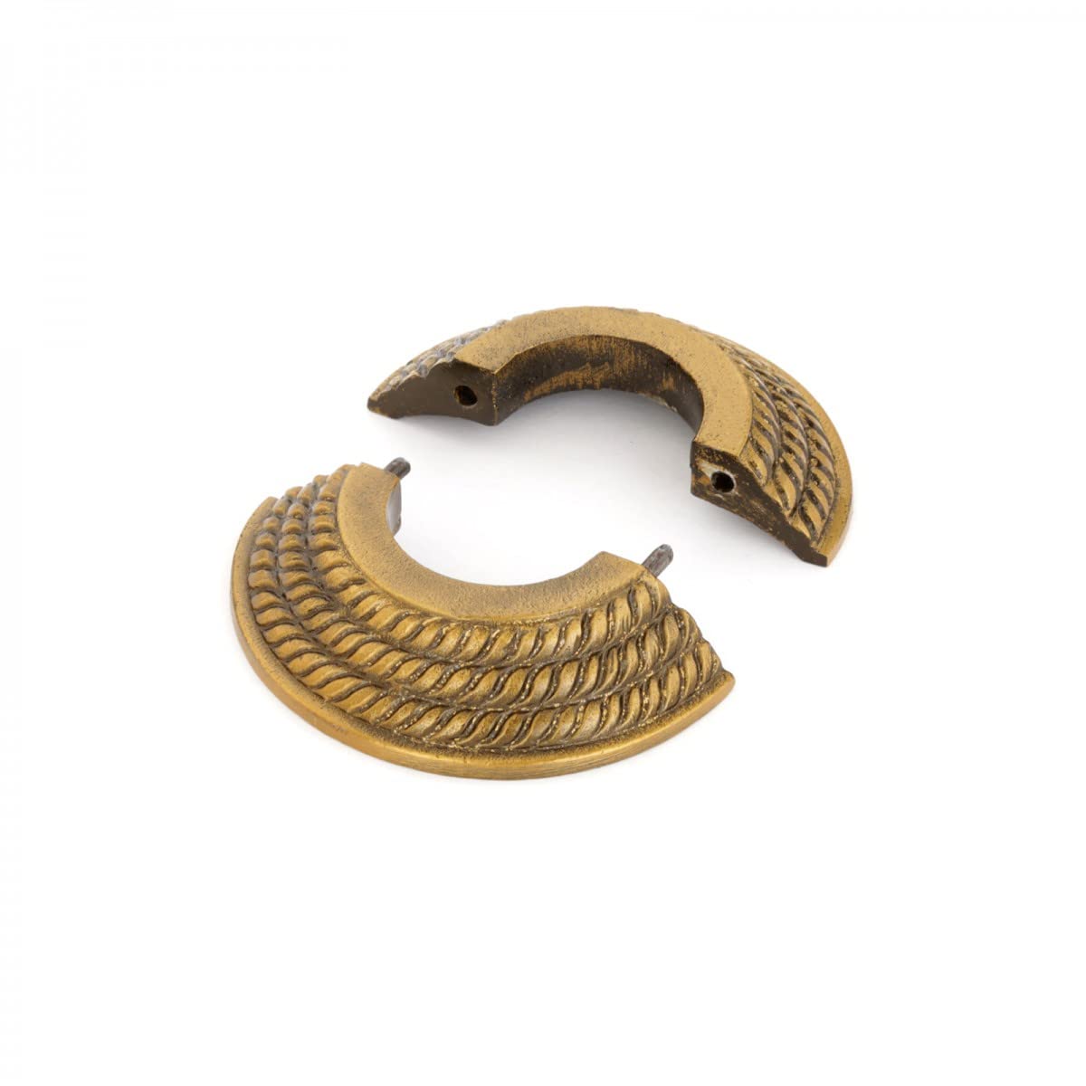 Renovators Supply Manufacturing Aluminum Escutcheon Plate 3.13" OD Escutcheon Lacquered Antique Gold Finish Radiator Flange