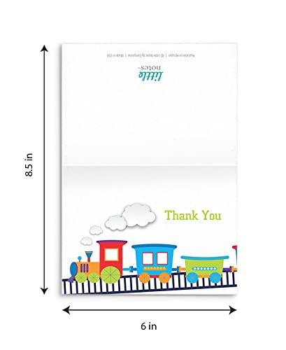 Choo Choo Train Thank You Cards with Envelopes - Thank You Cards for Kids