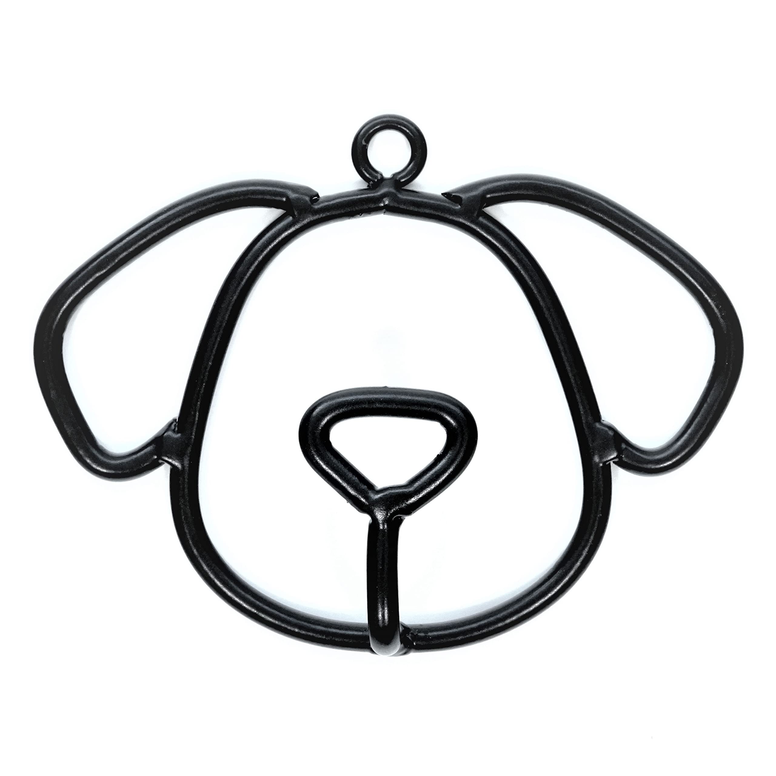 Kikkerland Kobe Metal Hanging Wall Mount Dog Leash Storage Hook Decoration