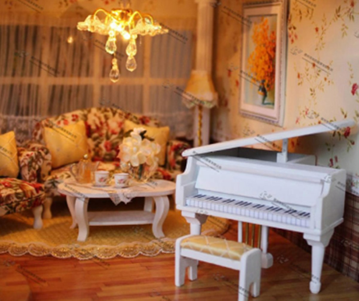 Flever Dollhouse Miniature DIY House Kit Creative Room with Furniture for Romantic Valentine's Gift (Be Enduring As The Universe)