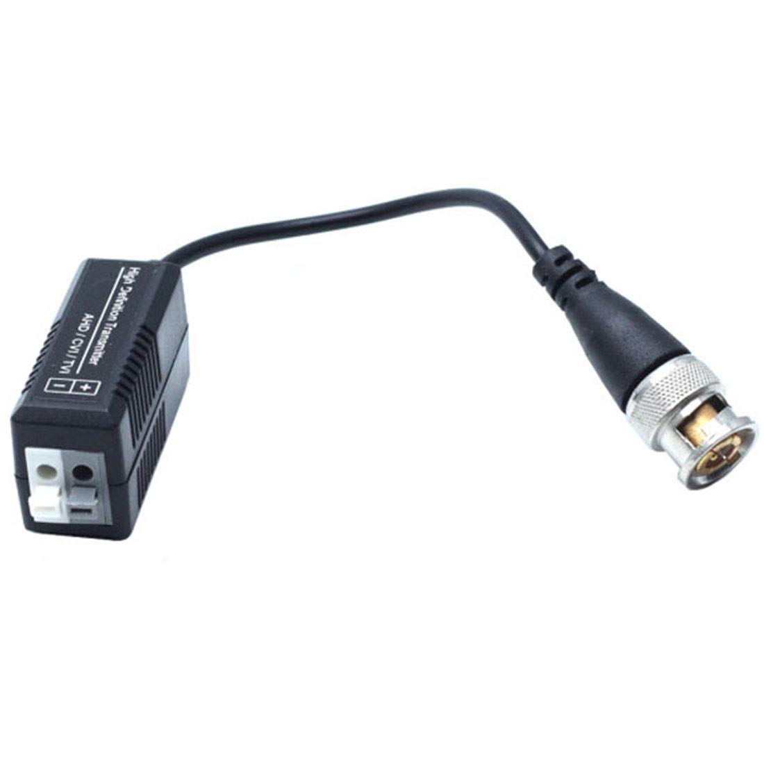 Sscon 4pcs High Definition Passive Video Transmitter for Camera System Male BNC to UTP CAT 5/5e/6 Cable