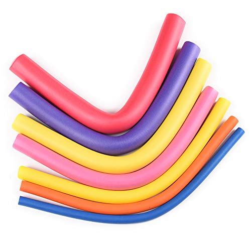 MY LIKE 20-pack 9.5" Twist-Flex Soft Bendy Foam Hair Roller Flexible Curing Rods-Hair Curlers For Long,Medium and Short Hair(Diameter 0.8cm)