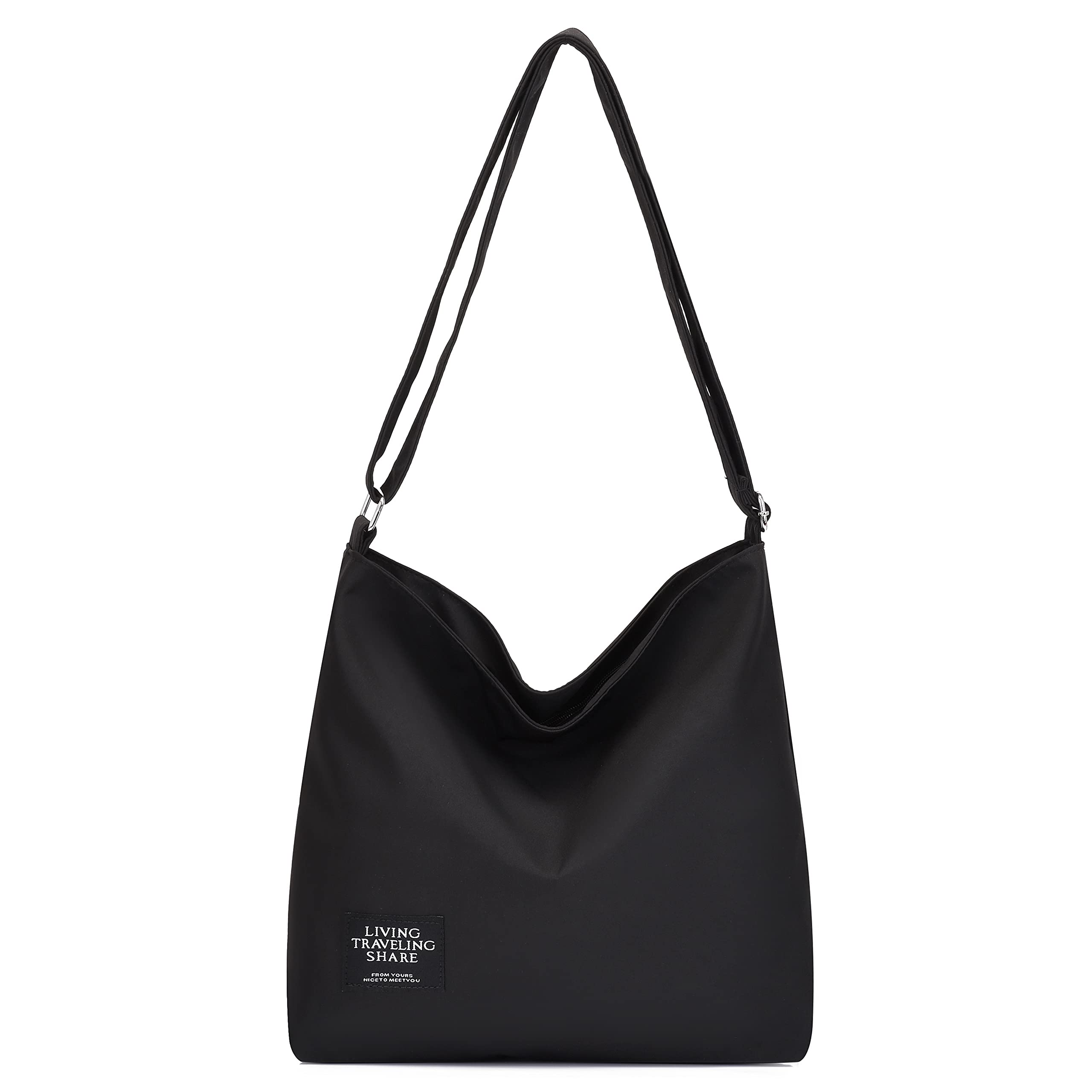 DENGSHANYANG Women Crossbody Bags Pocketbooks Soft PUPurses and Handbags Multi Pocket Shoulder Bag Messenger Bag (black 2)