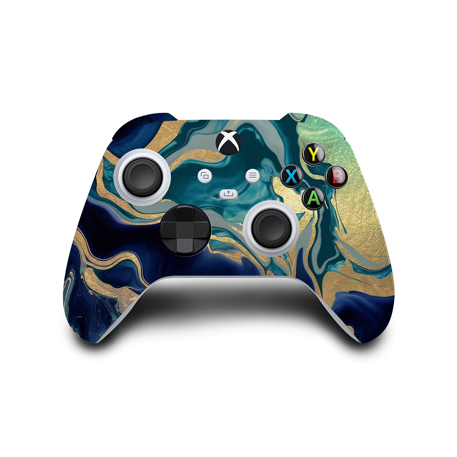 Head Case Designs Officially Licensed Monika Strigel Indigo Art Mix Vinyl Sticker Gaming Skin Decal Cover Compatible With Xbox Series X Console and Controller Bundle