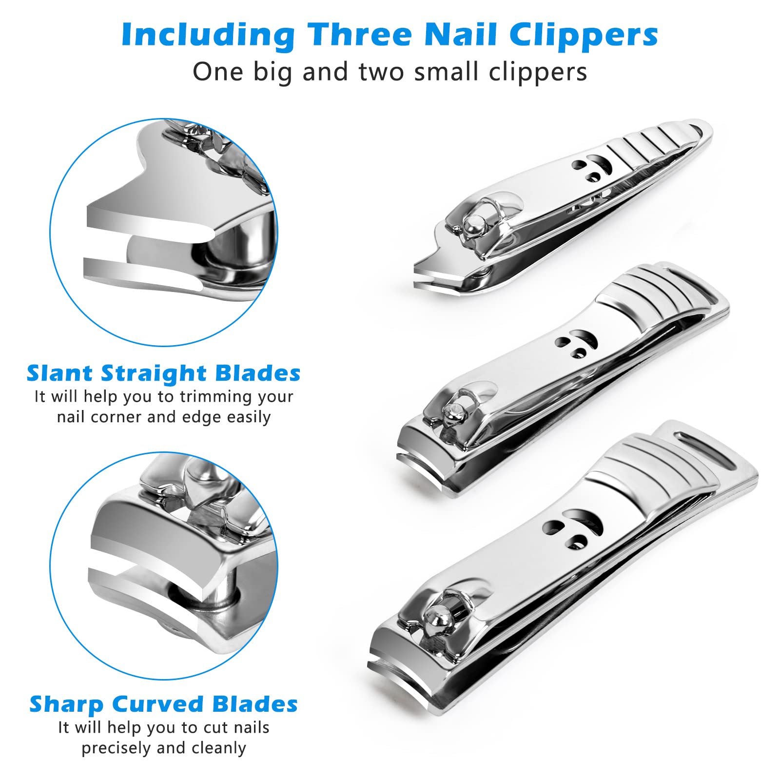 Corewill Nail Clippers Kit, Personal Manicure and Pedicure Set for Travel and Grooming 12 in 1