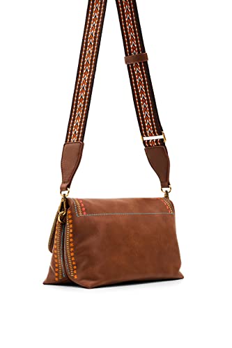 Desigual ACCESSORIES PU ACROSS BODY BAG, Brown