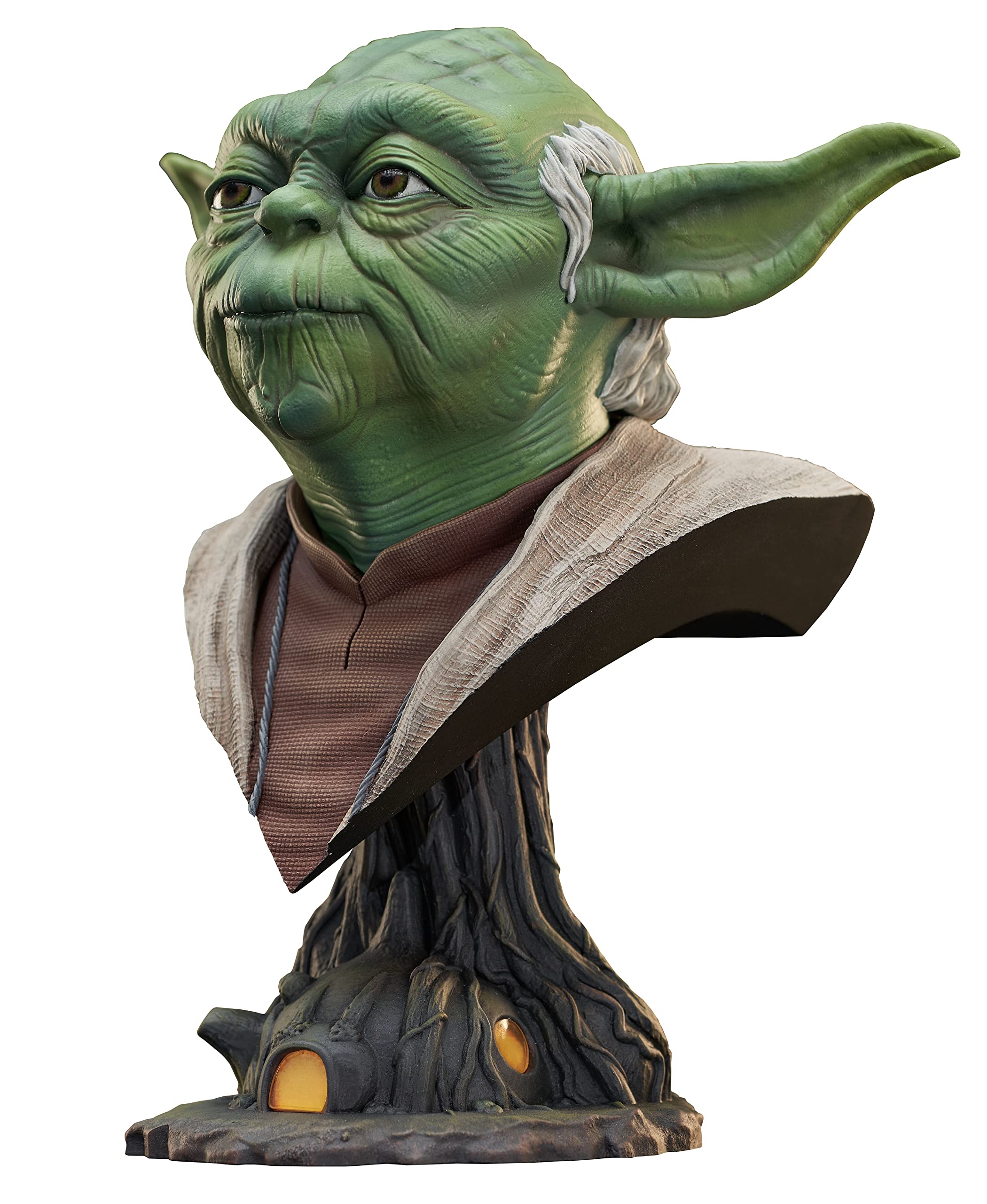 DIAMOND SELECT TOYS Star Wars: The Empire Strikes Back: Yoda Legends in 3-Dimensions 1:2 Scale Bust, Multicolor, 9 inches
