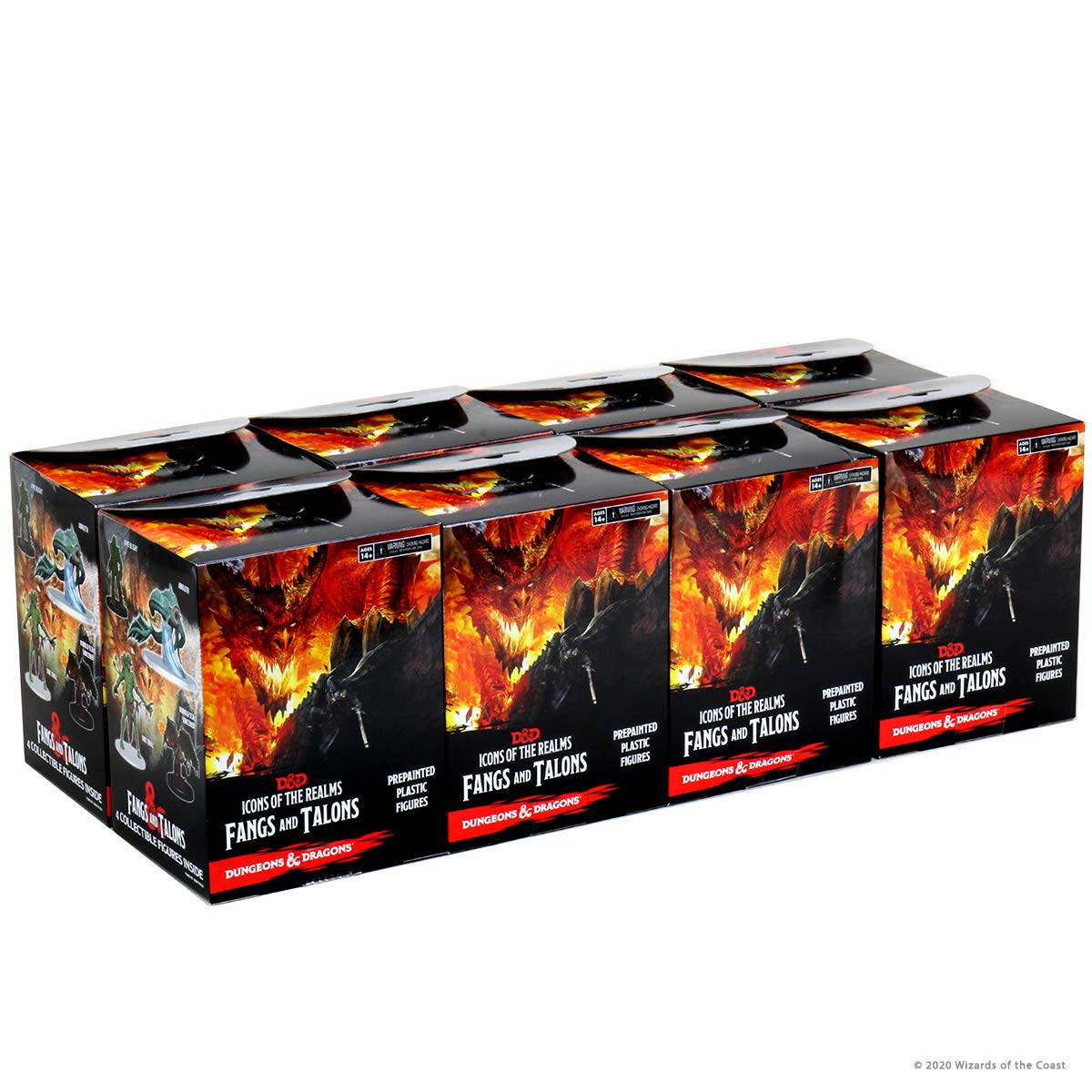 Dungeons & Dragons Icons of the Realms Fangs & Talons Booster Brick (8) Minis