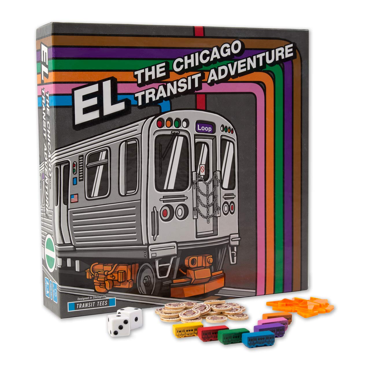 El: The Chicago Transit Adventure - CTA Train Themed Board Game - Chicago Gift | Train Game | Board Games for Adults | Family Board Game