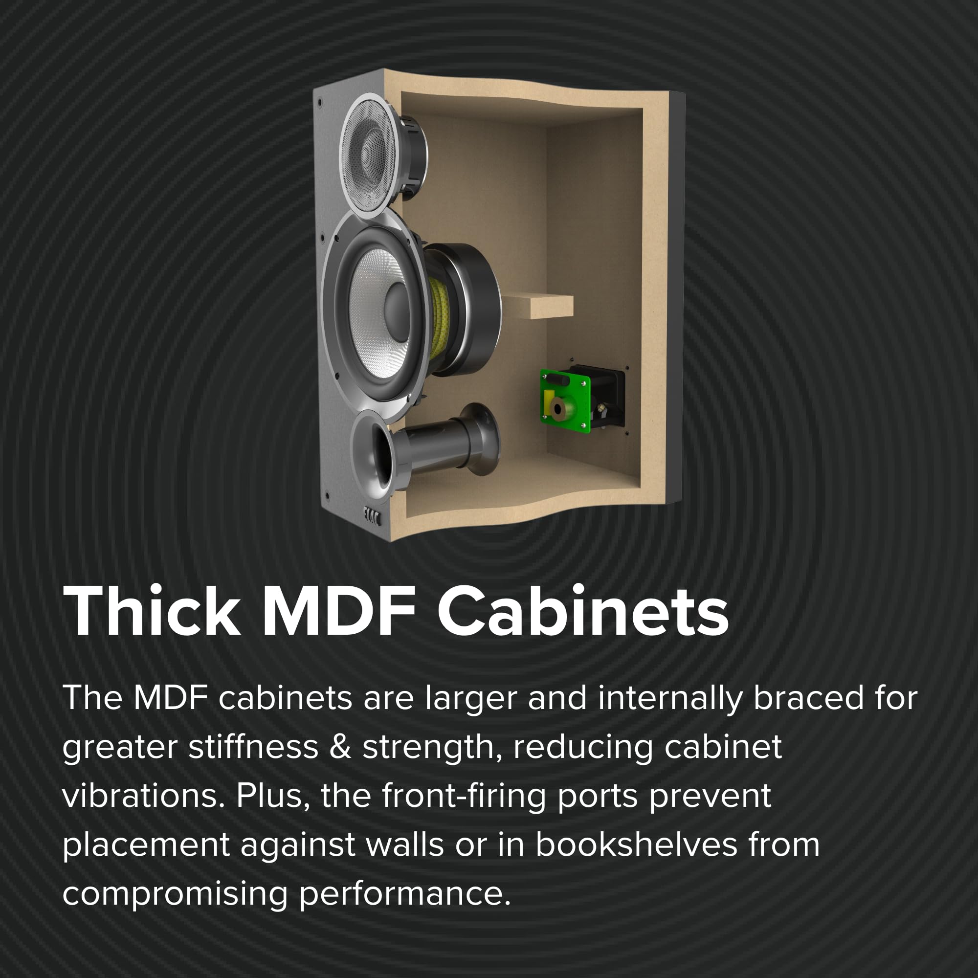 ELAC Debut 2.0 B5.2 Bookshelf Speakers, Black (Pair) - 1β Cloth Dome Tweeter & 5.25β Aramid Fiber Woofer - 2-Way Bass Reflex - Up to 35,000 Hz Response