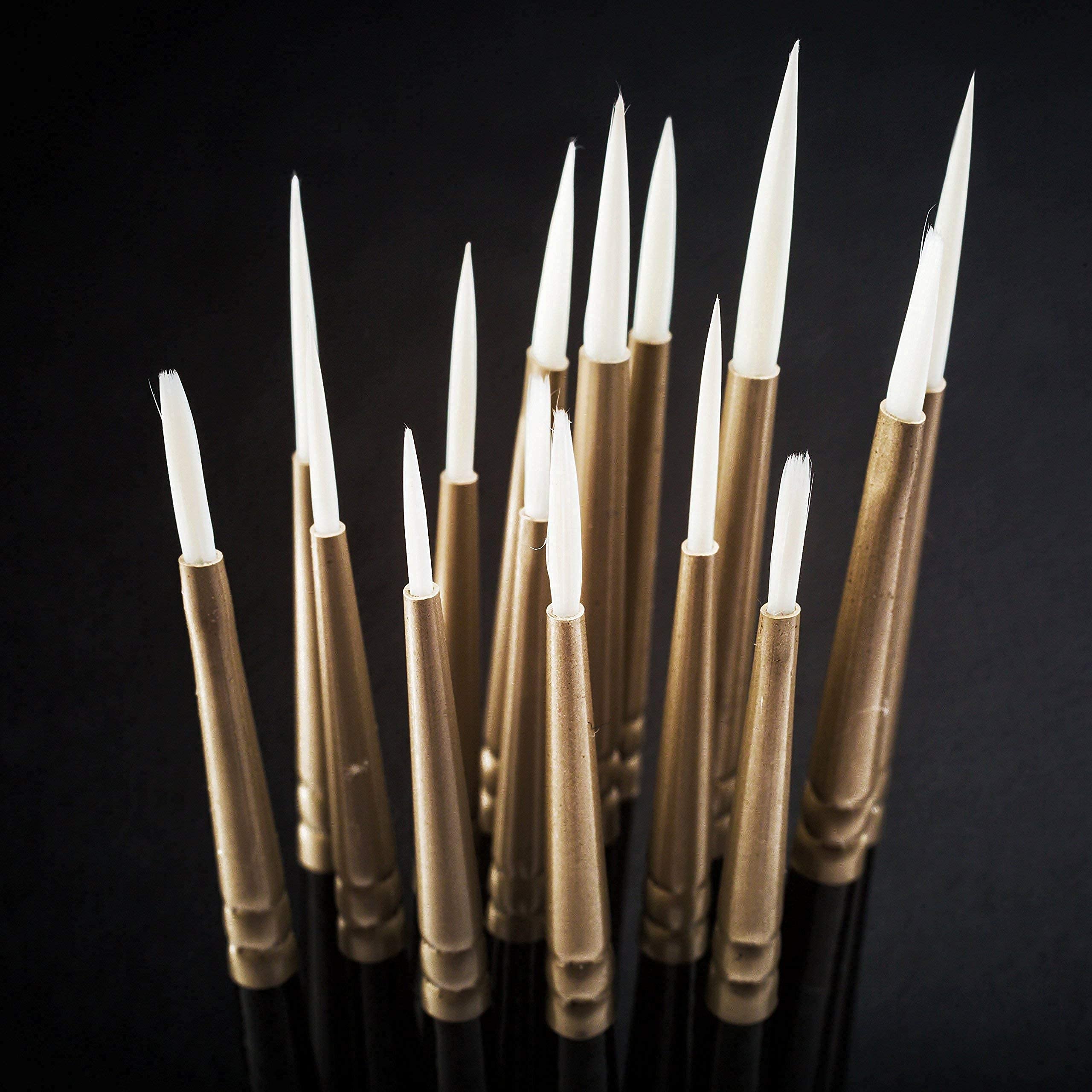 Arteza Detail Paint Brushes and Canvas Panel Boards Bundle, Painting Art Supplies for Artist, Hobby Painters & Beginners