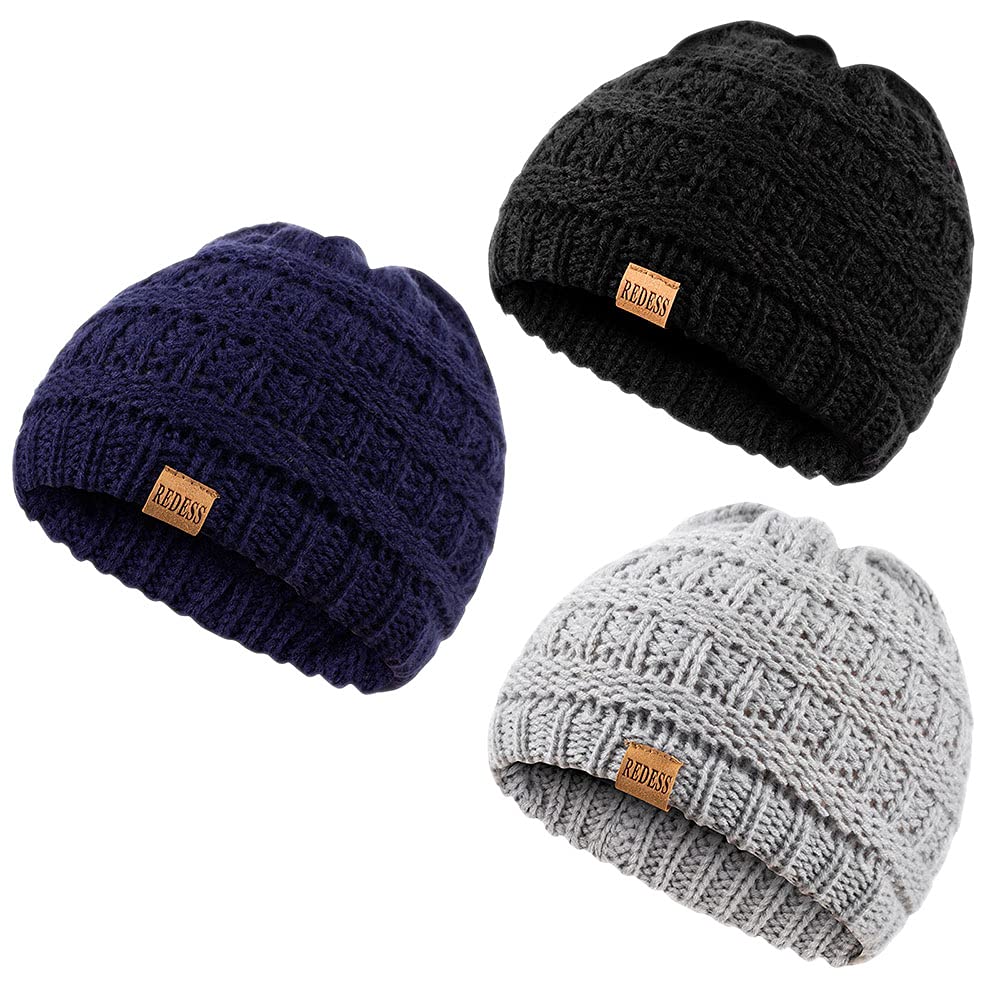 REDESS Baby Kids Winter Warm Hats, Infant Toddler Children Beanie Knit Cap Girls Boys