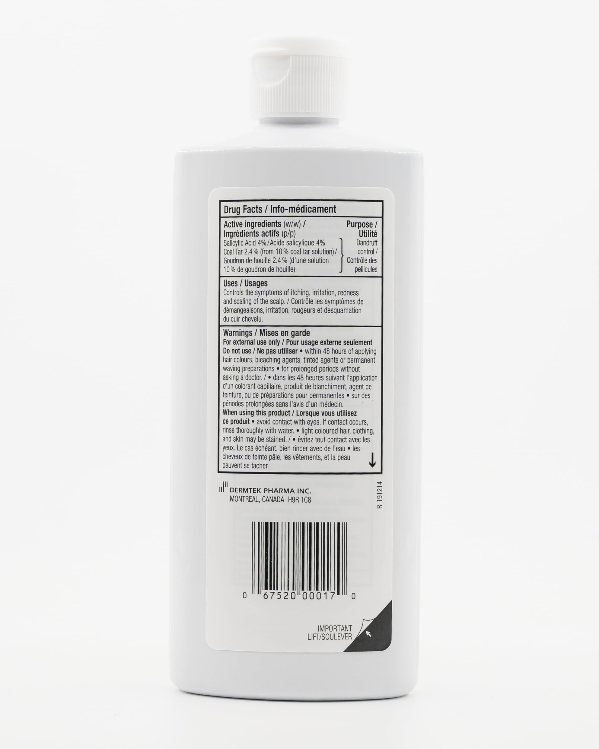 Sebcur T Coal Tar Shampoo for Relief of Itching Associated with Eczma Psoriasis 240ml