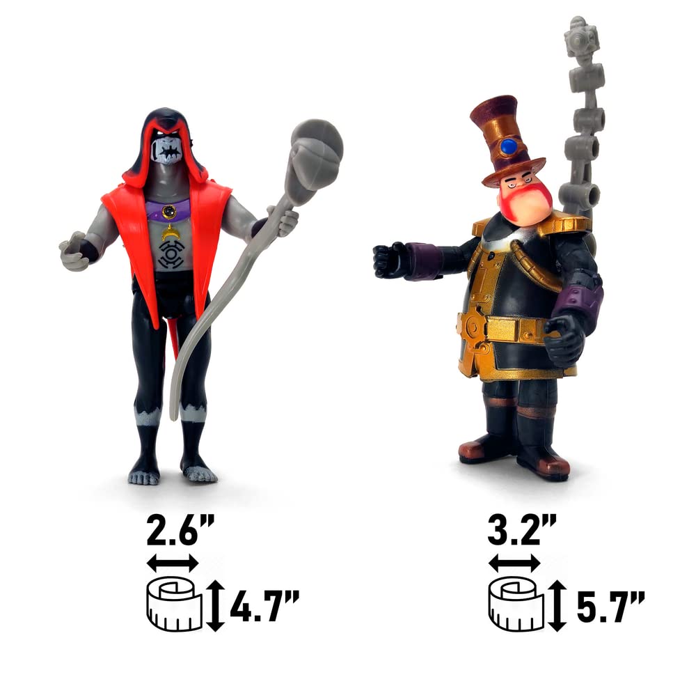 Figures Based on Ben 10 Action Figures - Set of 9 Toys [Ben Tennyson, Four Arms, Grey Matter, Kineceleran, Diamondhead, Hex, Steam Smythe, Cannonbolt, Heatblast]