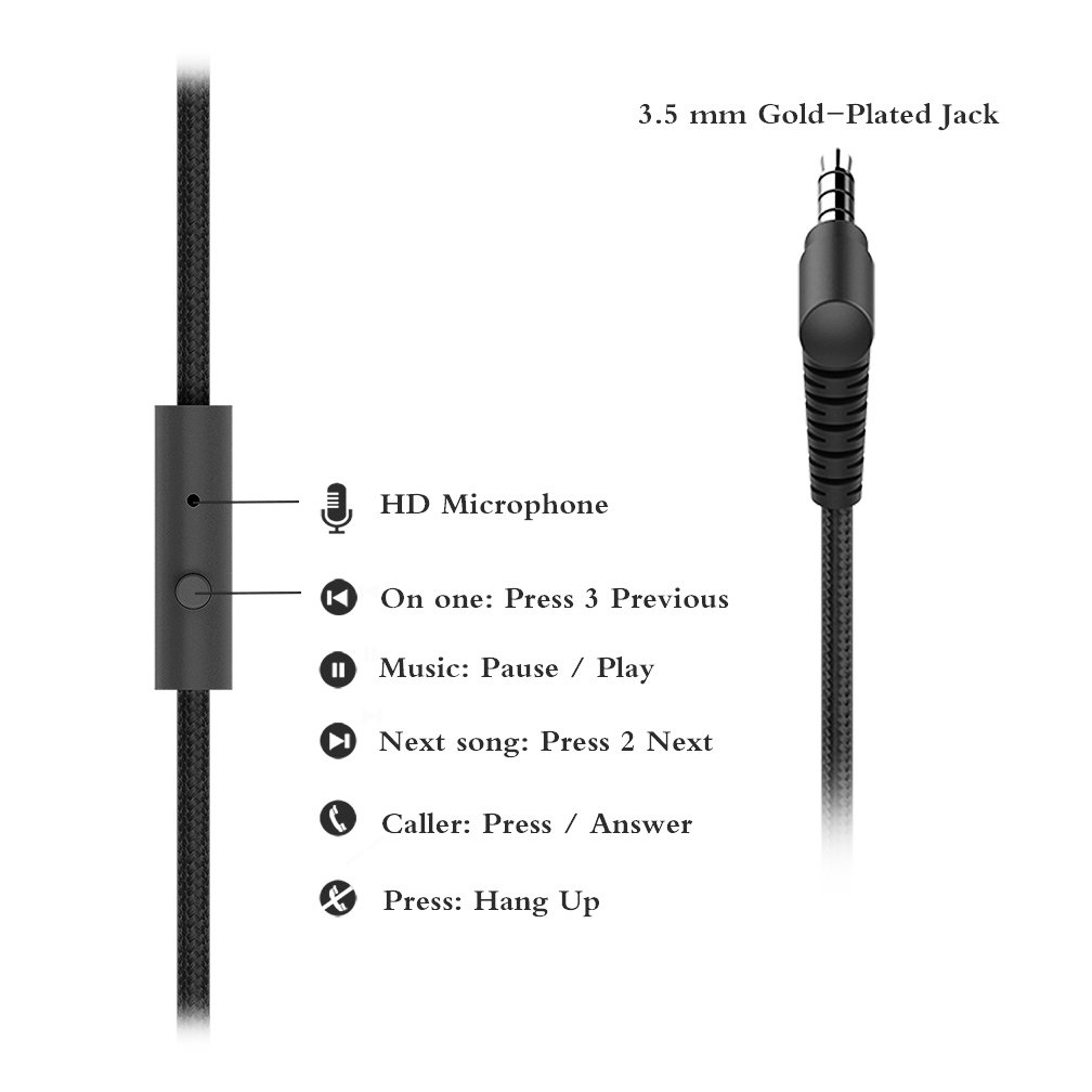 ELECDER i39 Headphones with Microphone Foldable Lightweight Adjustable On Ear Headsets with 3.5mm Jack for Cellphones Computer MP3/4 Kindle School Red/Black
