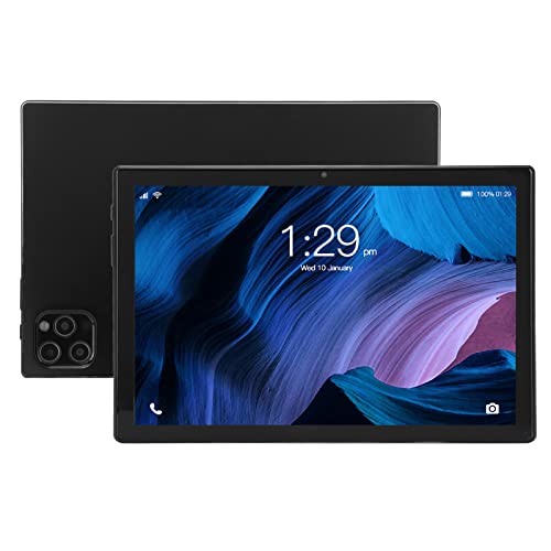 Asixxsix 10.1in HD Tablet, Android 12 6GB 128GB 8 Cores IPS Touchscreen Tablets with Dual Speakers & Dual Card Slot, 2.4G 5G Dual Frequency and 5.0 Bluetooth Connection, 8000mAh Battery, GPS(US)