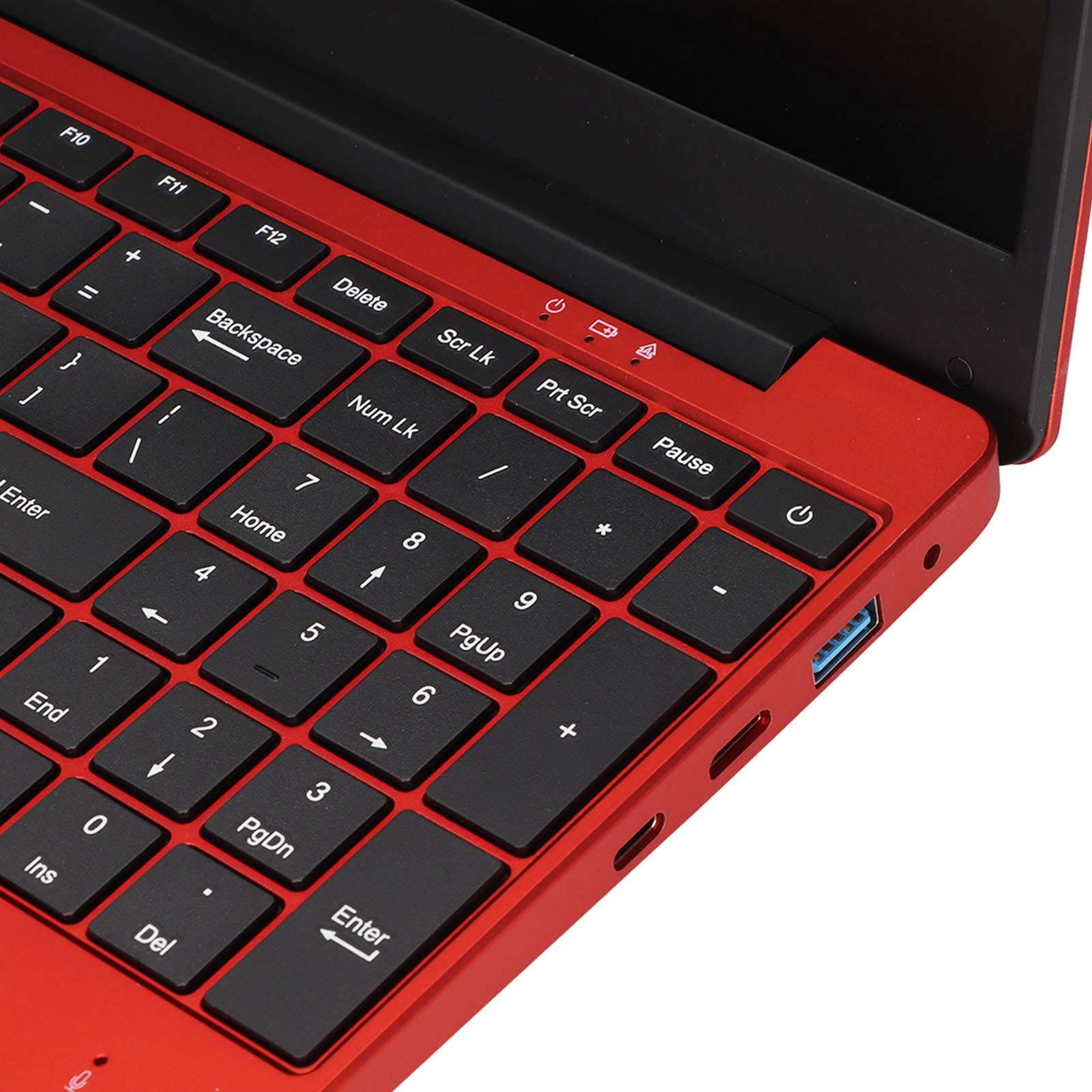 Asixxsix Laptop, 15.6 inch HD IPS Display 8GB RAM 128GB SSD Computer Laptop for Win 11, Built in Speakers, with Touchpad, N5095 CPU, Long Battery Life, for School Office, Red(US)