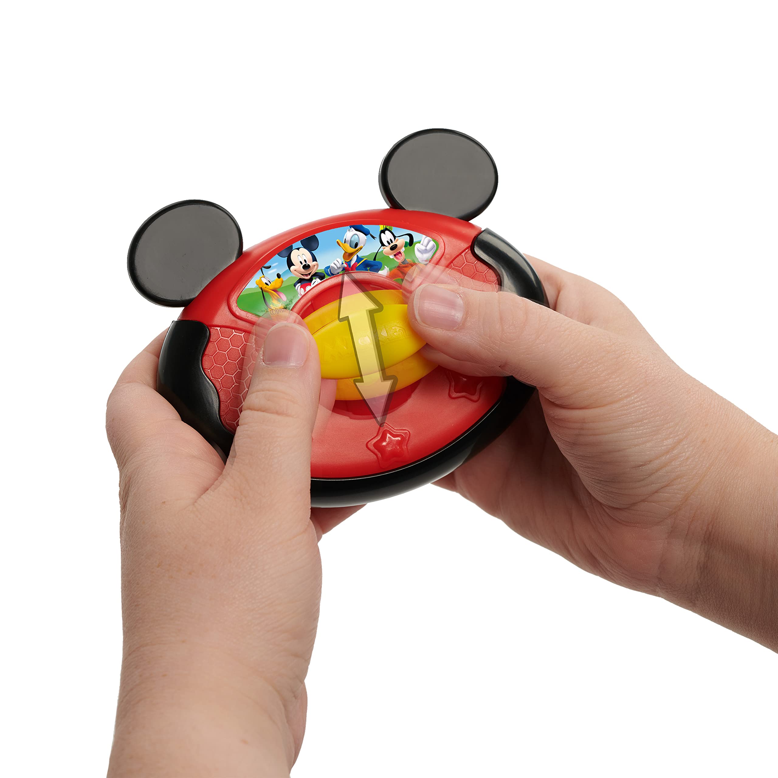 Disney Junior Mickey Mouse Around Town Track Set, 35-piece Remote Control Toy Train, Officially Licensed Kids Toys for Ages 3 Up, Amazon Exclusive